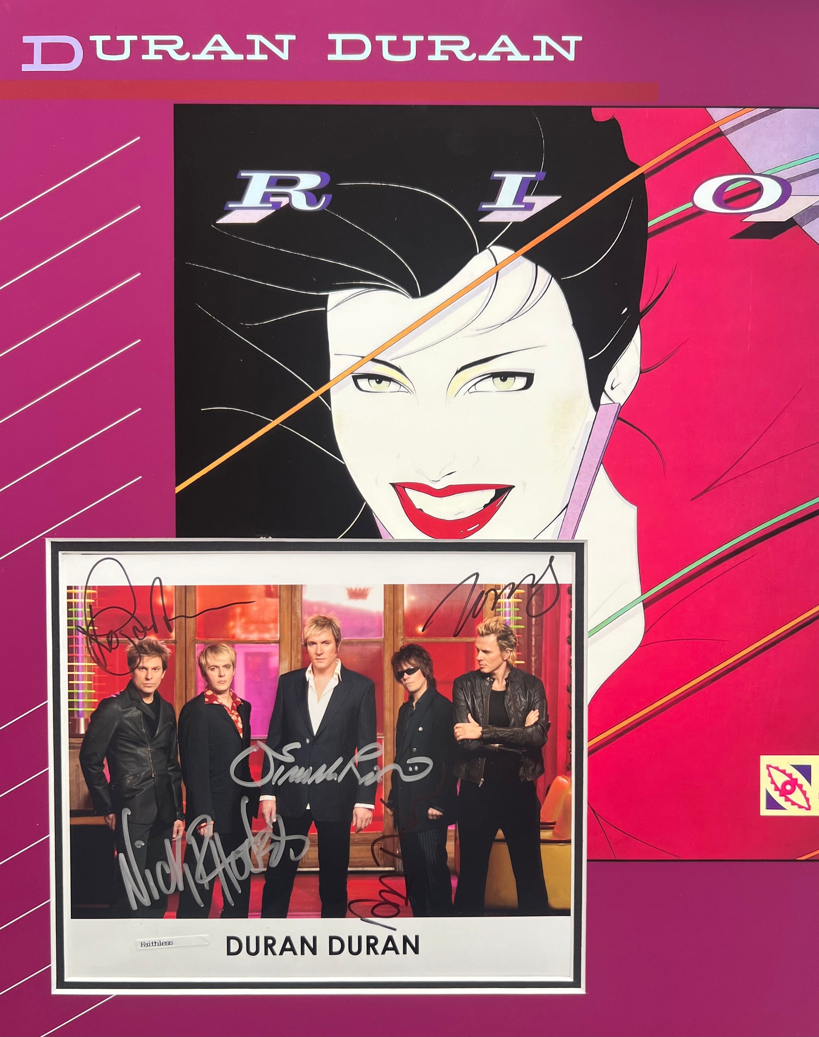 Duran Duran Autograph | signed special custom mattings von Duran Duran ...