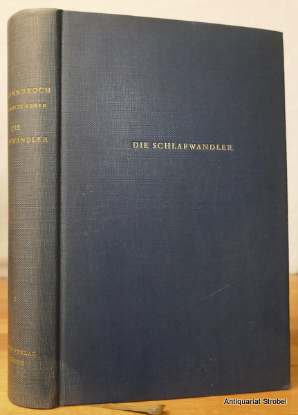 Die Schlafwandler. Eine Romantrilogie (in einem Band). by Broch, Hermann.: (1952) | Antiquariat ...