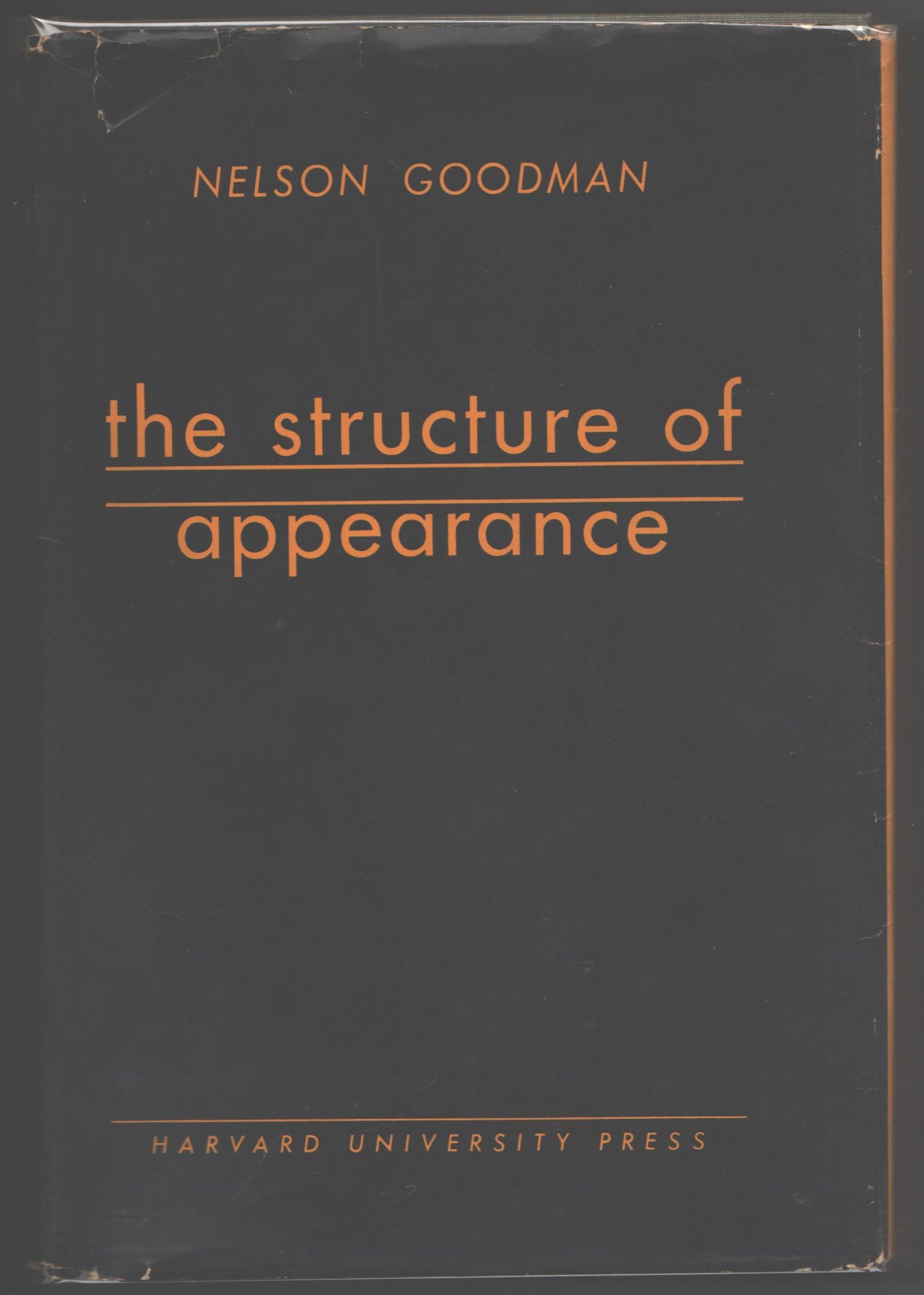 The Structure of Appearance de Goodman, Nelson: Very Good Hardcover ...