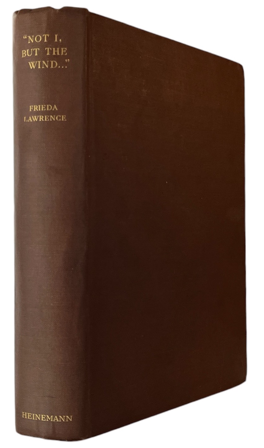 Not I, But the Wind. by Lawrence, Frieda: Very good Hardcover (1935 ...