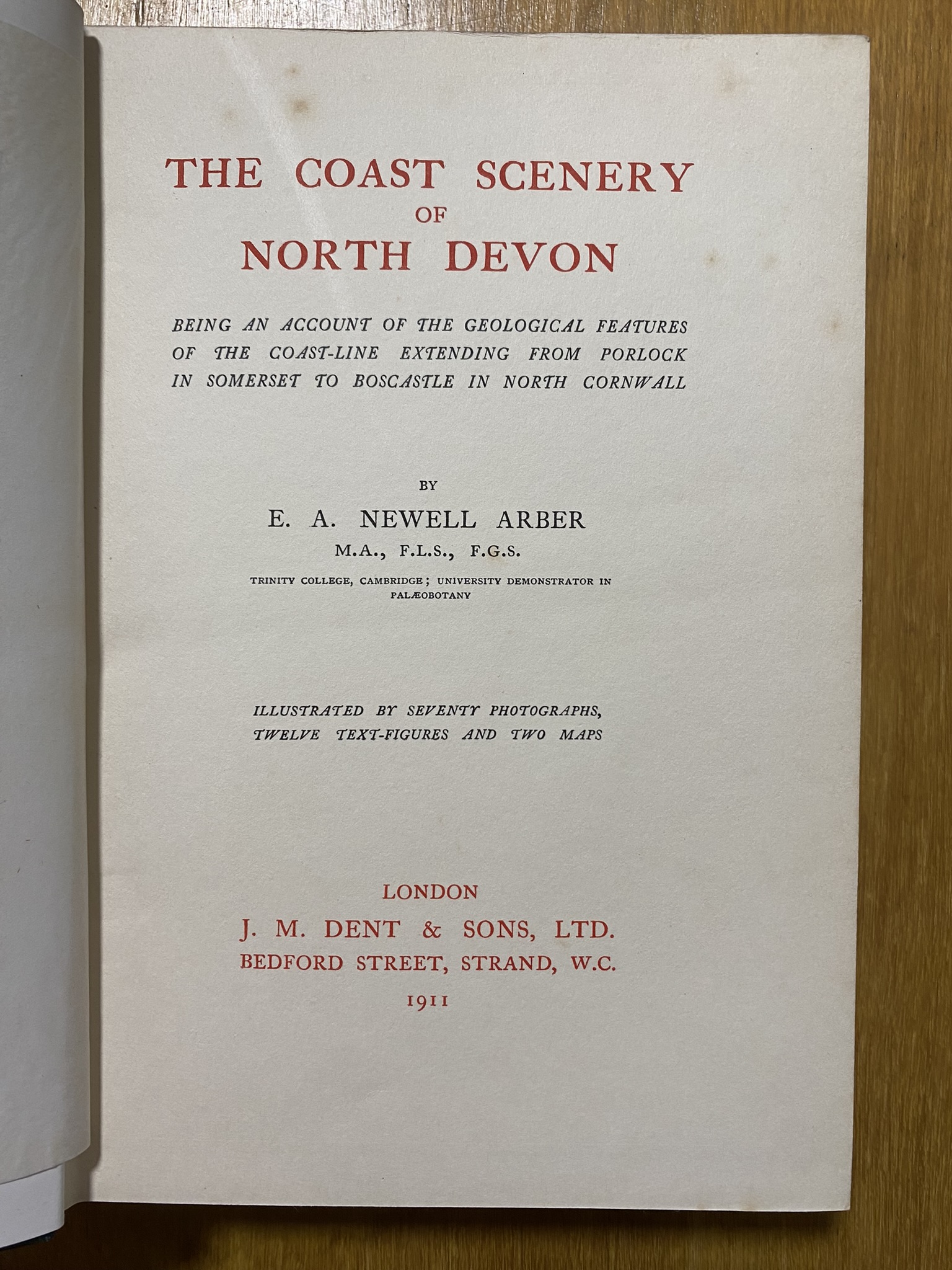 The Coast Scenery of North Devon Being an Account of the Geological ...