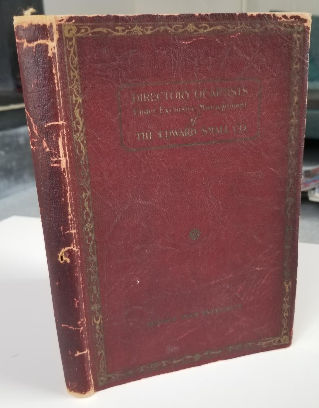 Directory of Artists Under Exclusive Management of the Edward Small Co ...