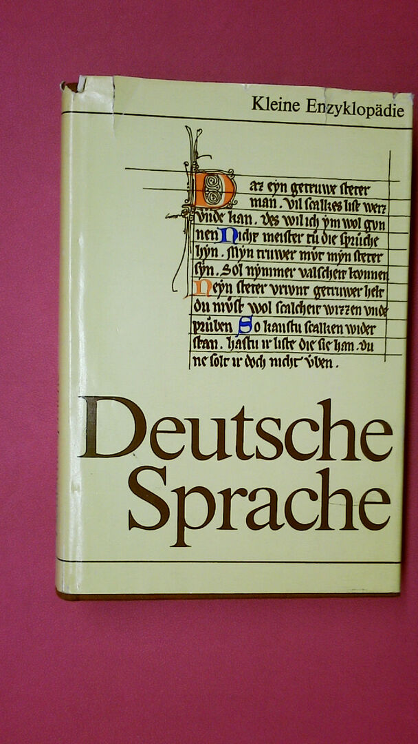 DEUTSCHE SPRACHE. KLEINE ENZYKLOPÄDIE.: Hardcover mit Schutzumschlag ...