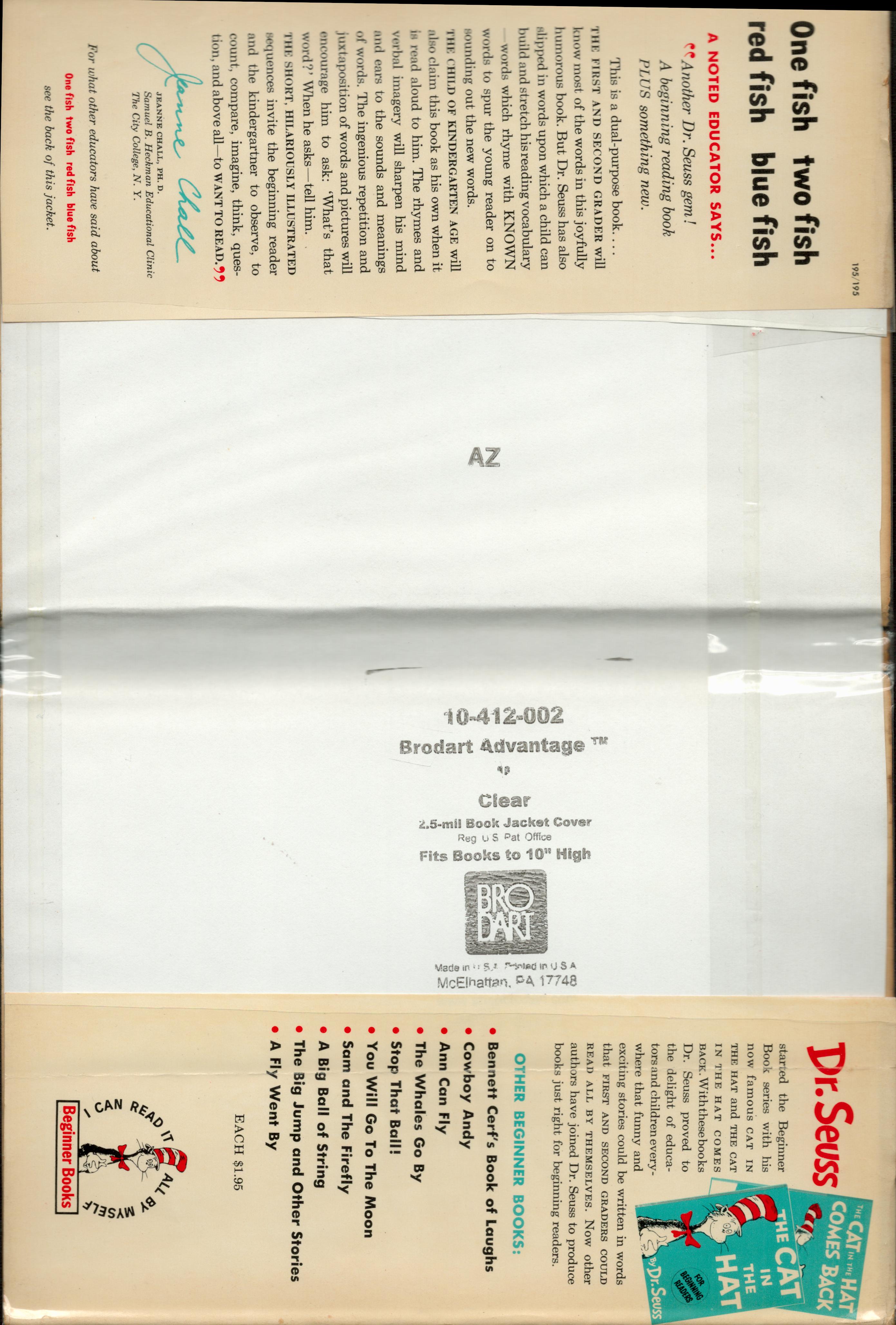 One Fish Two Fish Red Fish Blue Fish (I Can Read It All by Myself) by ...