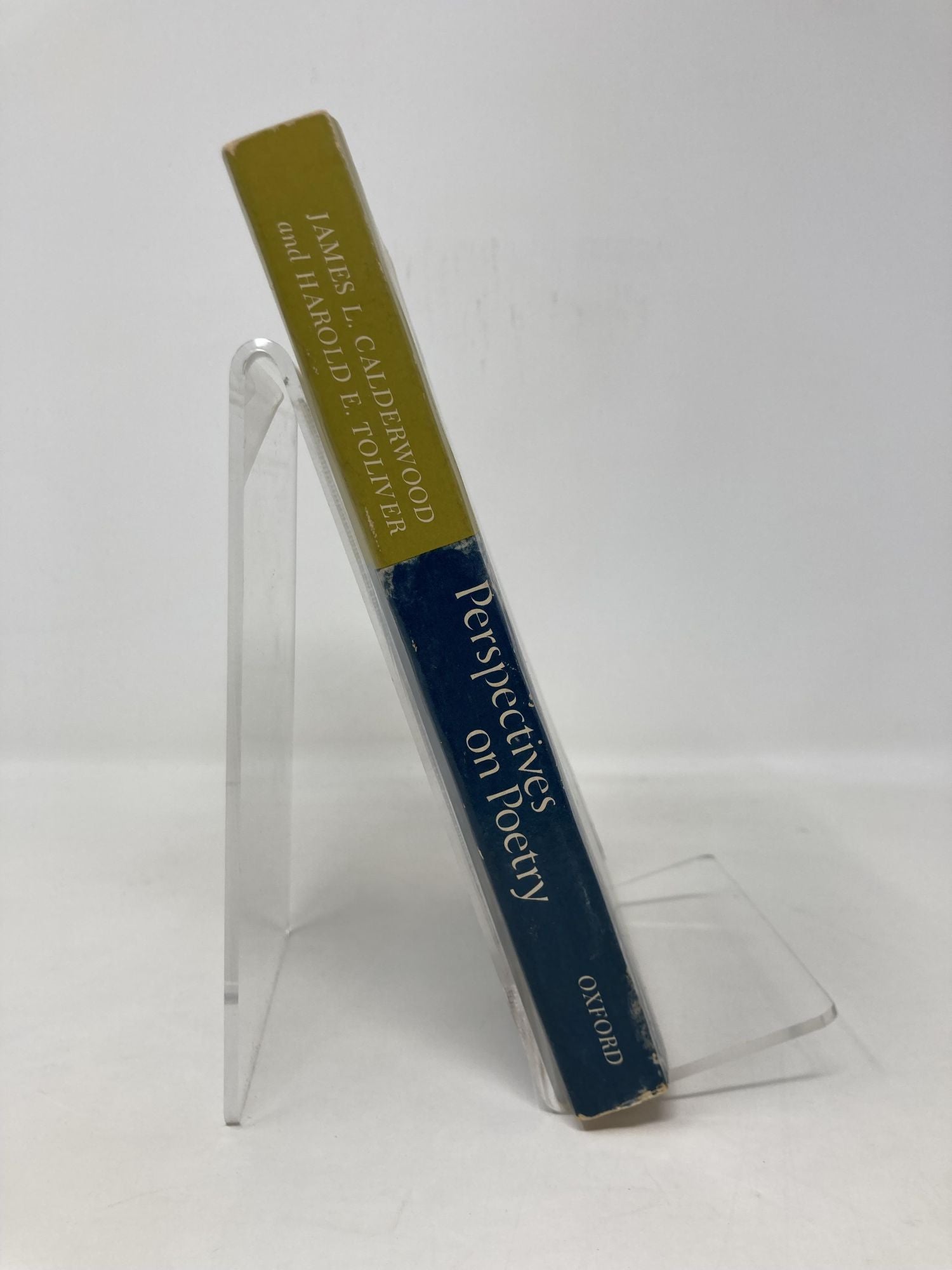 Perspectives on Poetry by Calderwood, James L; Toliver, Harold E.: Very ...