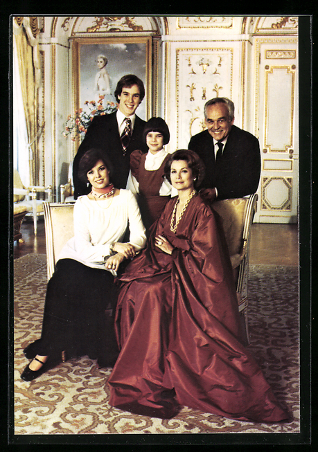 Ansichtskarte Fürst Rainier III. von Monaco und Schauspielerin Grace ...