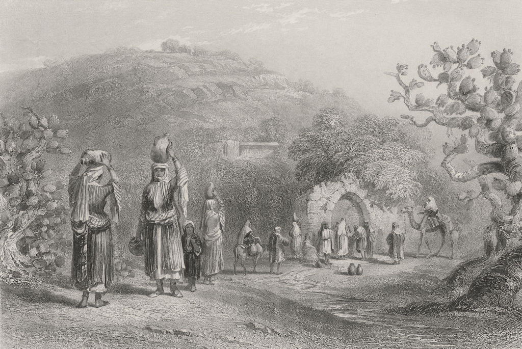 Well at Nazareth by Bartlett, William Henry | Antiqua Print Gallery