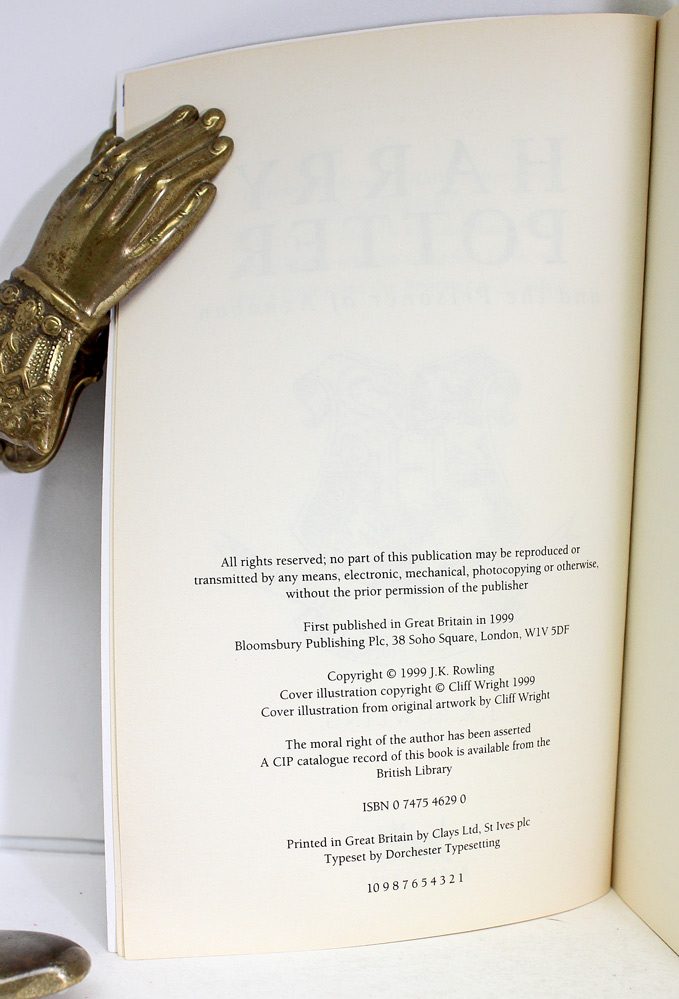 Harry Potter and the Prisoner of Azkaban by J K Rowling: Near Fine Soft ...