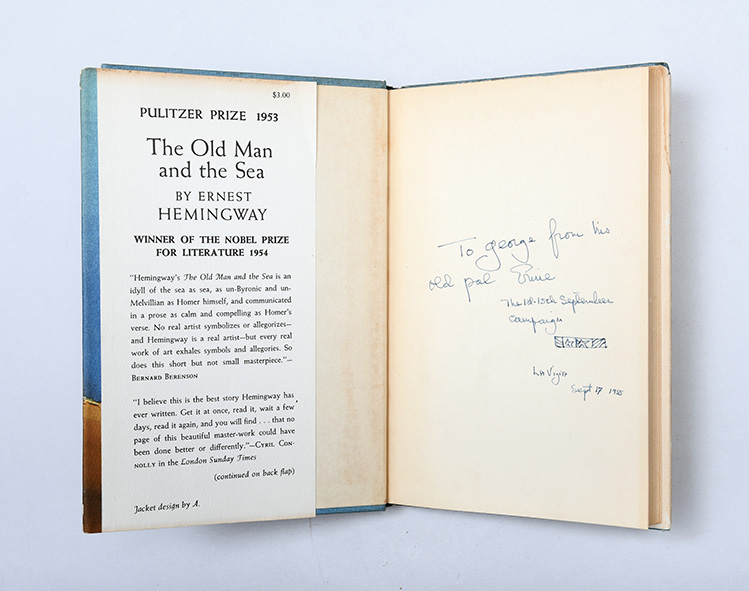 The Old Man and the Sea. [Together with] HEMINGWAY, Leicester. My ...