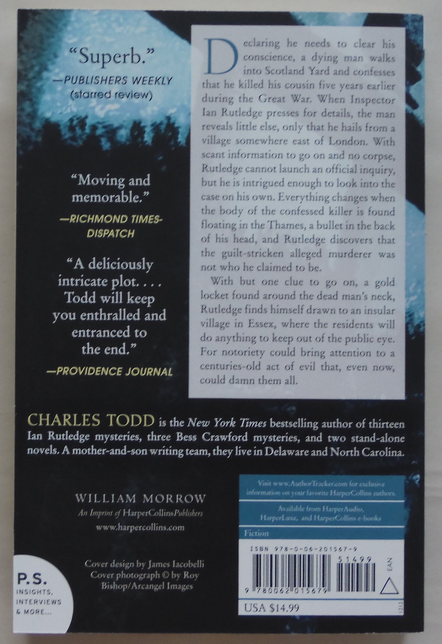 CONFESSION (Inspector Ian Rutledge Mysteries, 14) by Todd, Charles: New ...