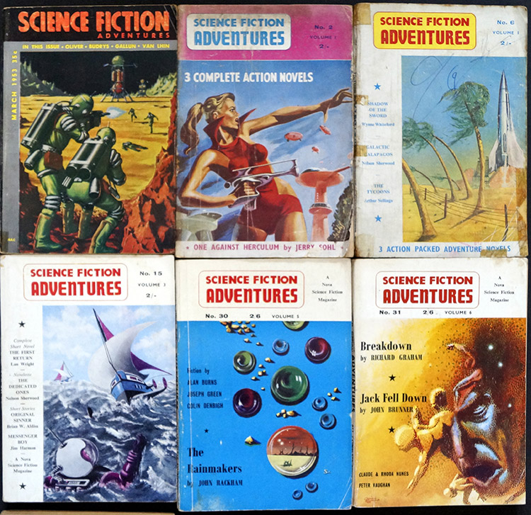 Assorted Sci-Fi Magazines: Collection 7: Science Fiction Adventures (UK ...