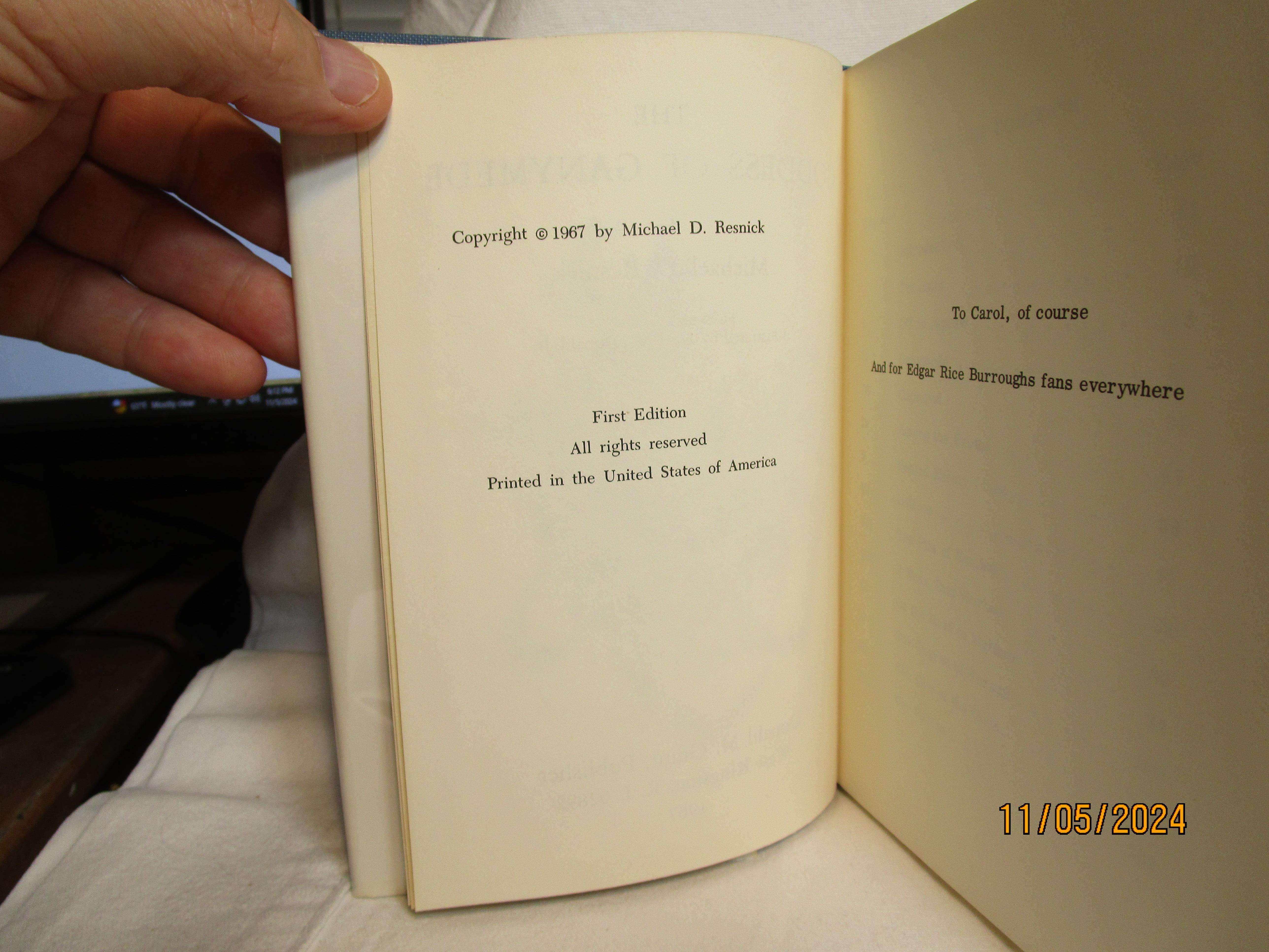 Goddess of Ganymede by Resnick, Mike: Fine Hardcover (1967) First ...