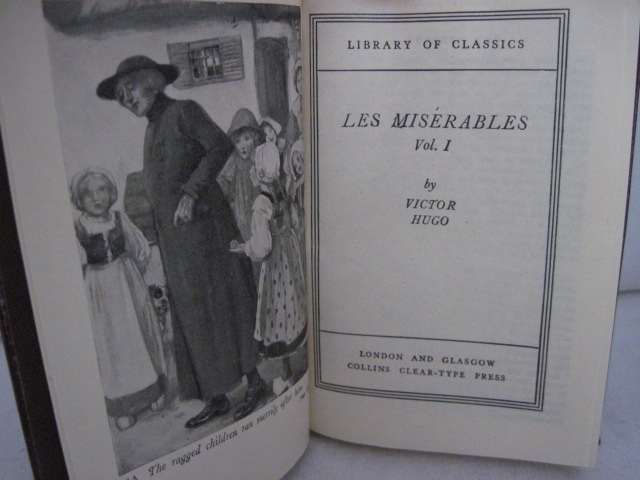 LES MISERABLES Vol. I and II (2 volume set) by Victor Hugo: VG ...