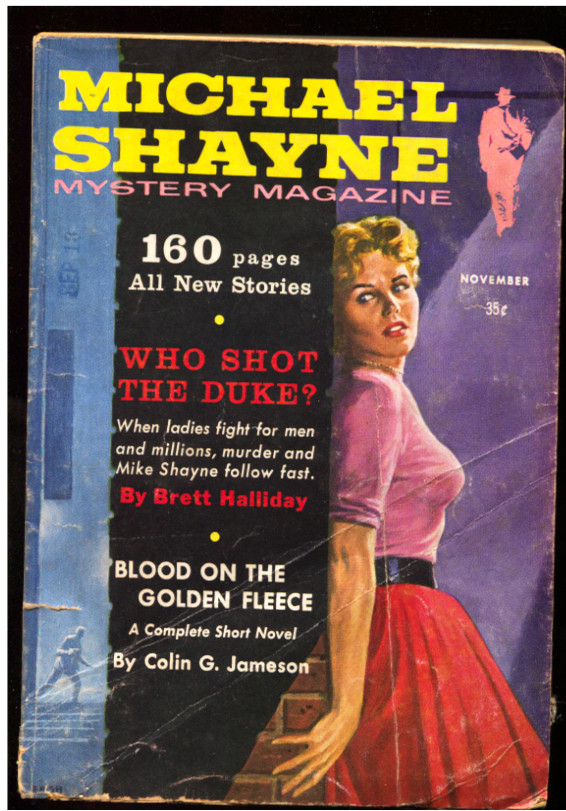 Mike Shayne Mystery Magazine #3 11/1956-Pulp crime detective-Brett ...