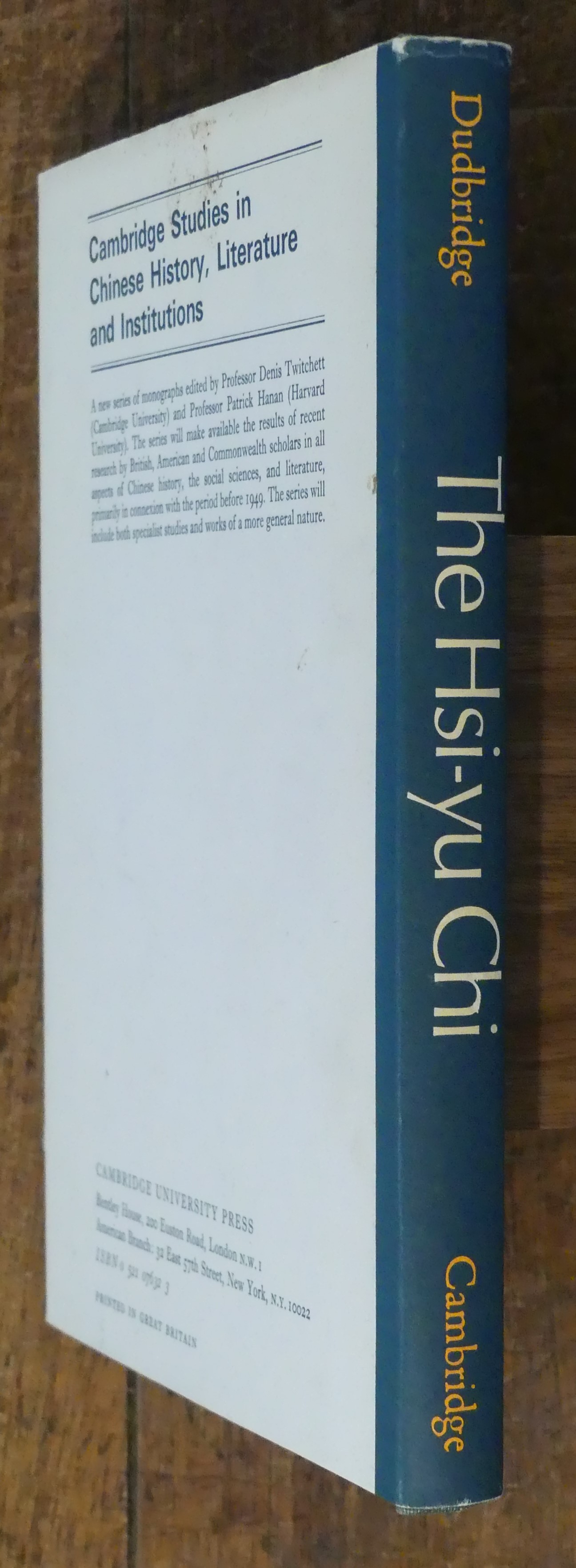 The Hsi-yu Chi A Study of Antecedents to the Sixteenth-Century Chinese ...