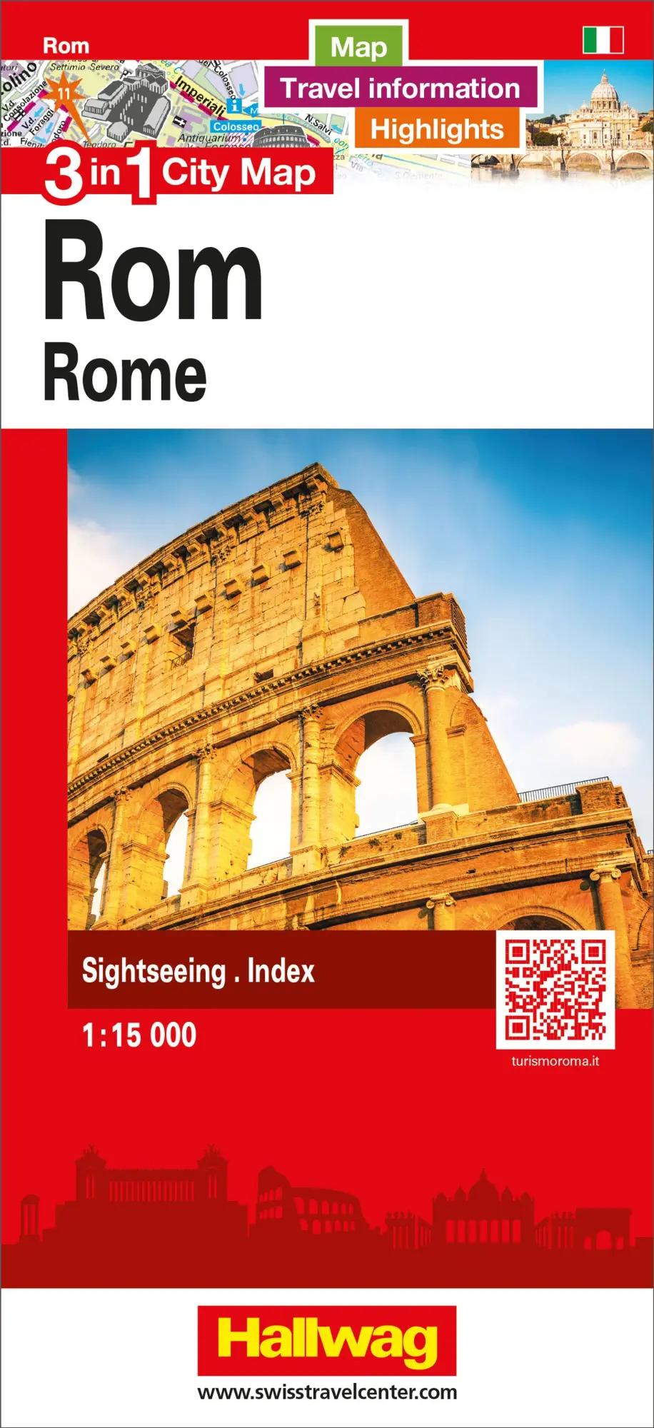 Stadtplan Rom 1:15 000 | Map, Travel information, Highlights ...