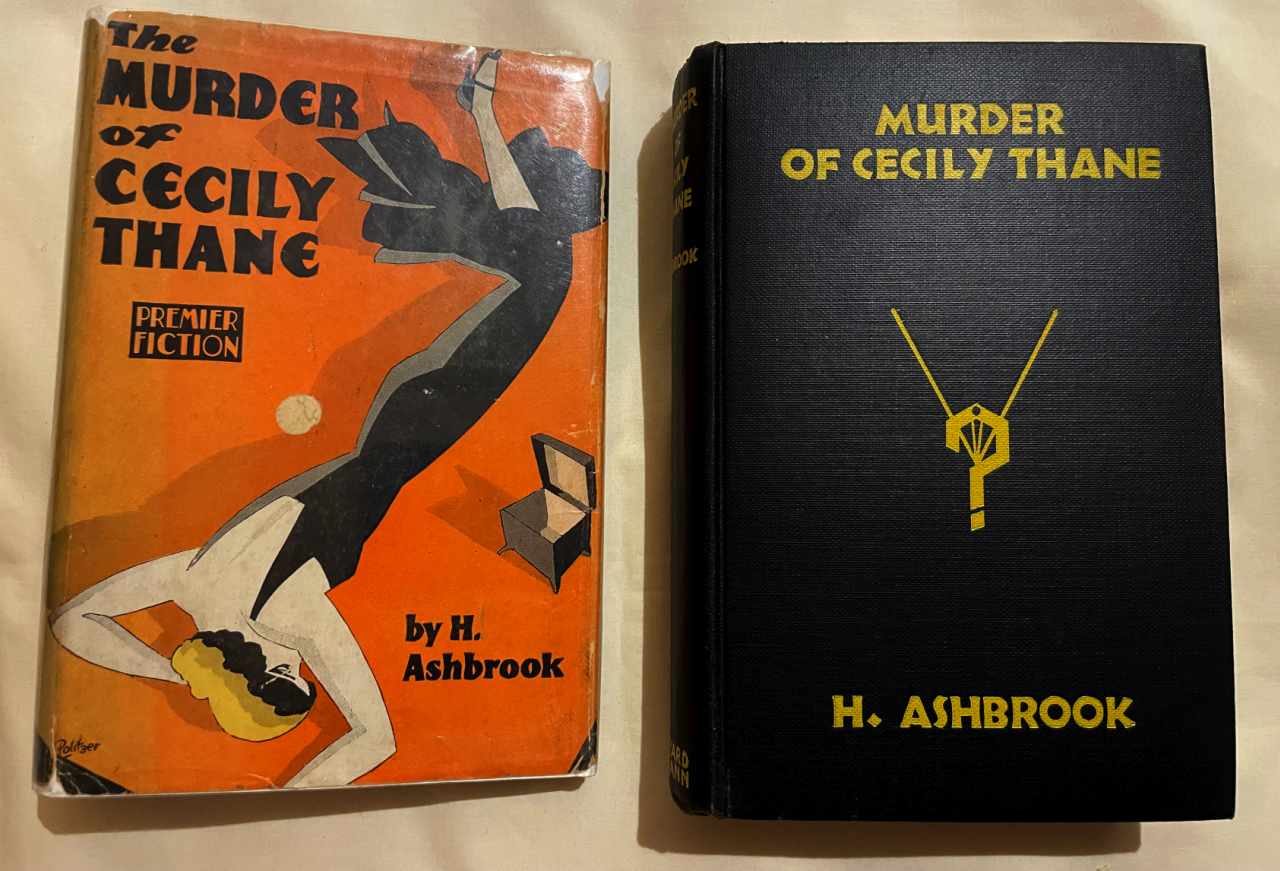 The Murder of Cecily Thane by Ashbrook, H.: hardcover (1930) First ...