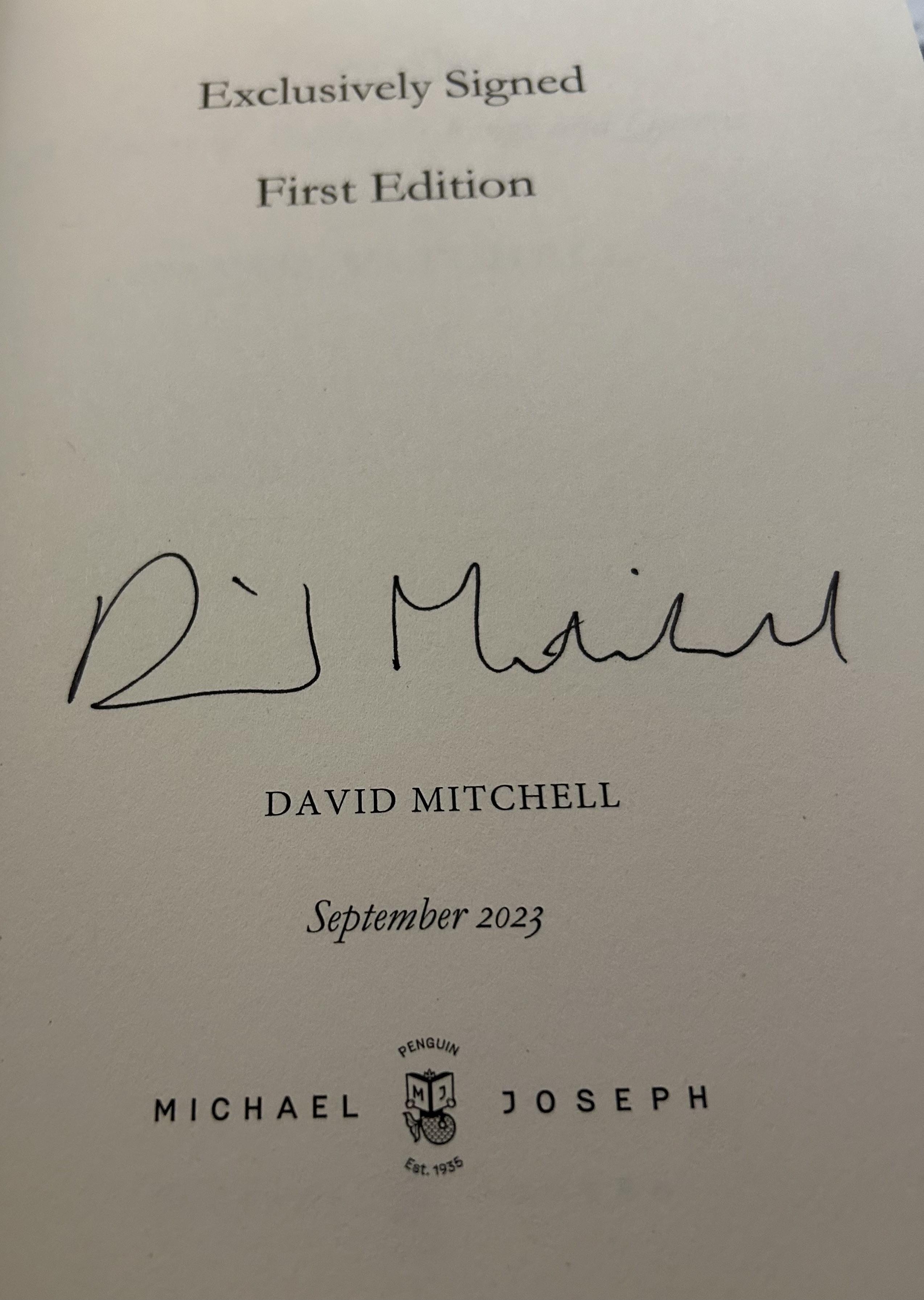 Unruly: Signed copy by Mitchell, David: As New Hardcover (2023) Special ...