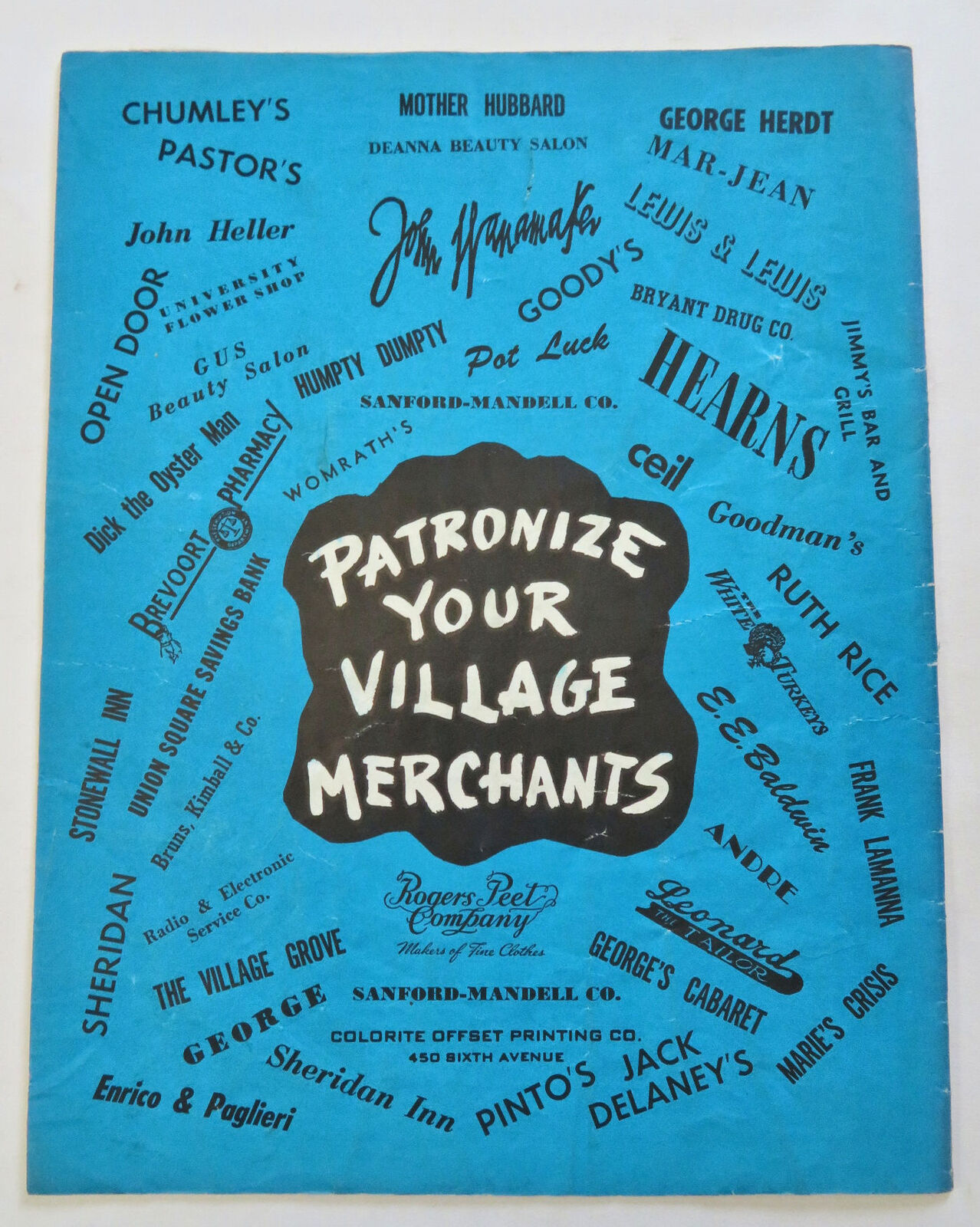 Greenwich Village NYC Chatter magazine July 1945 City Plan cover ...