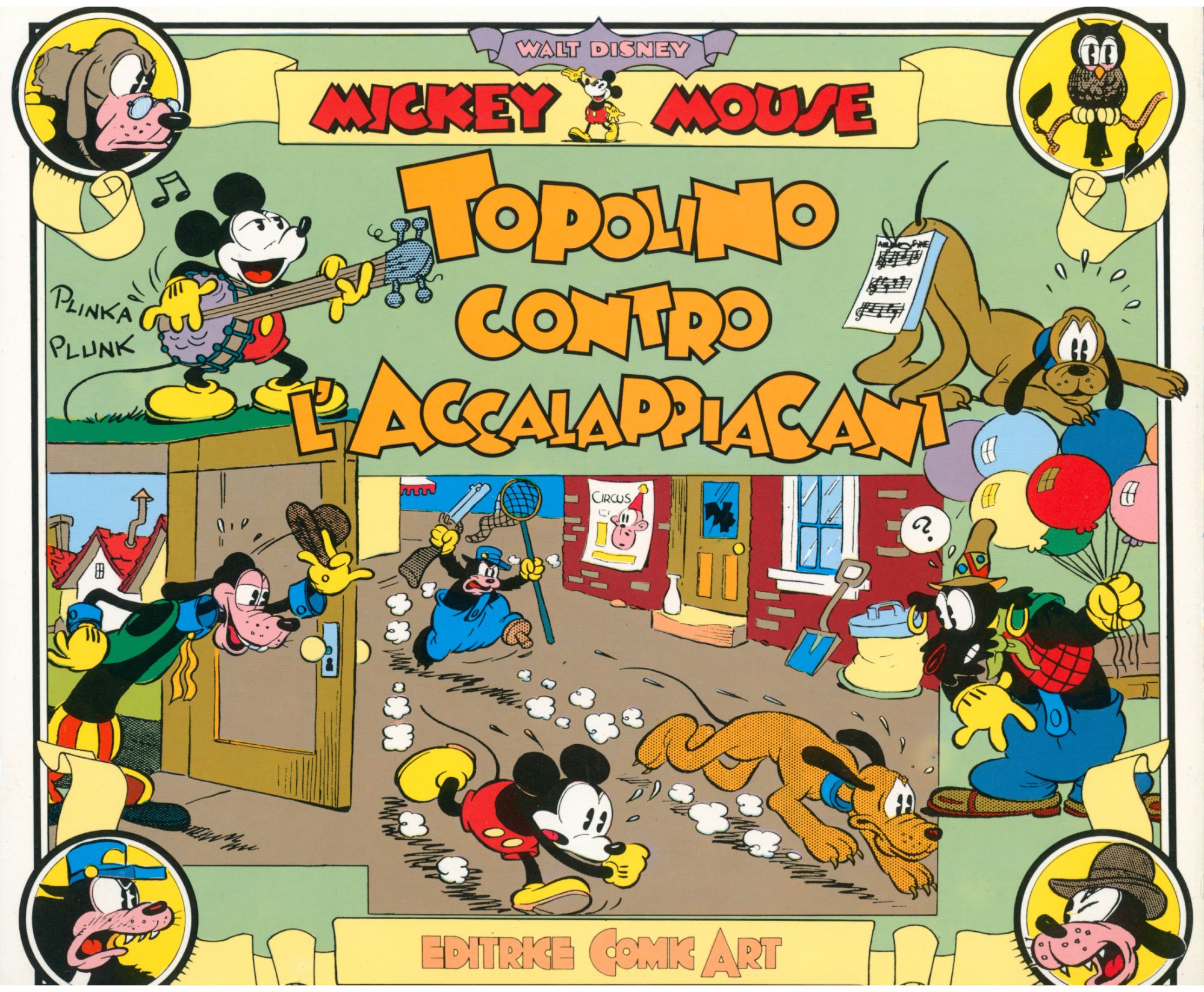 Set of Six Mickey Mouse Italian Comic Strips. (Topolino contro Wolf ...
