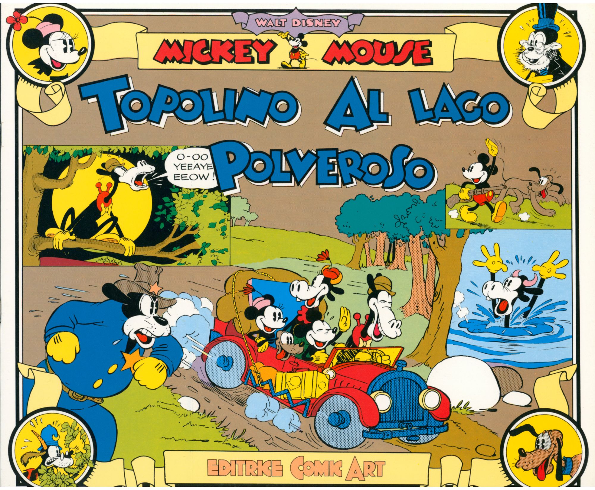 Set of Six Mickey Mouse Italian Comic Strips. (Topolino contro Wolf ...