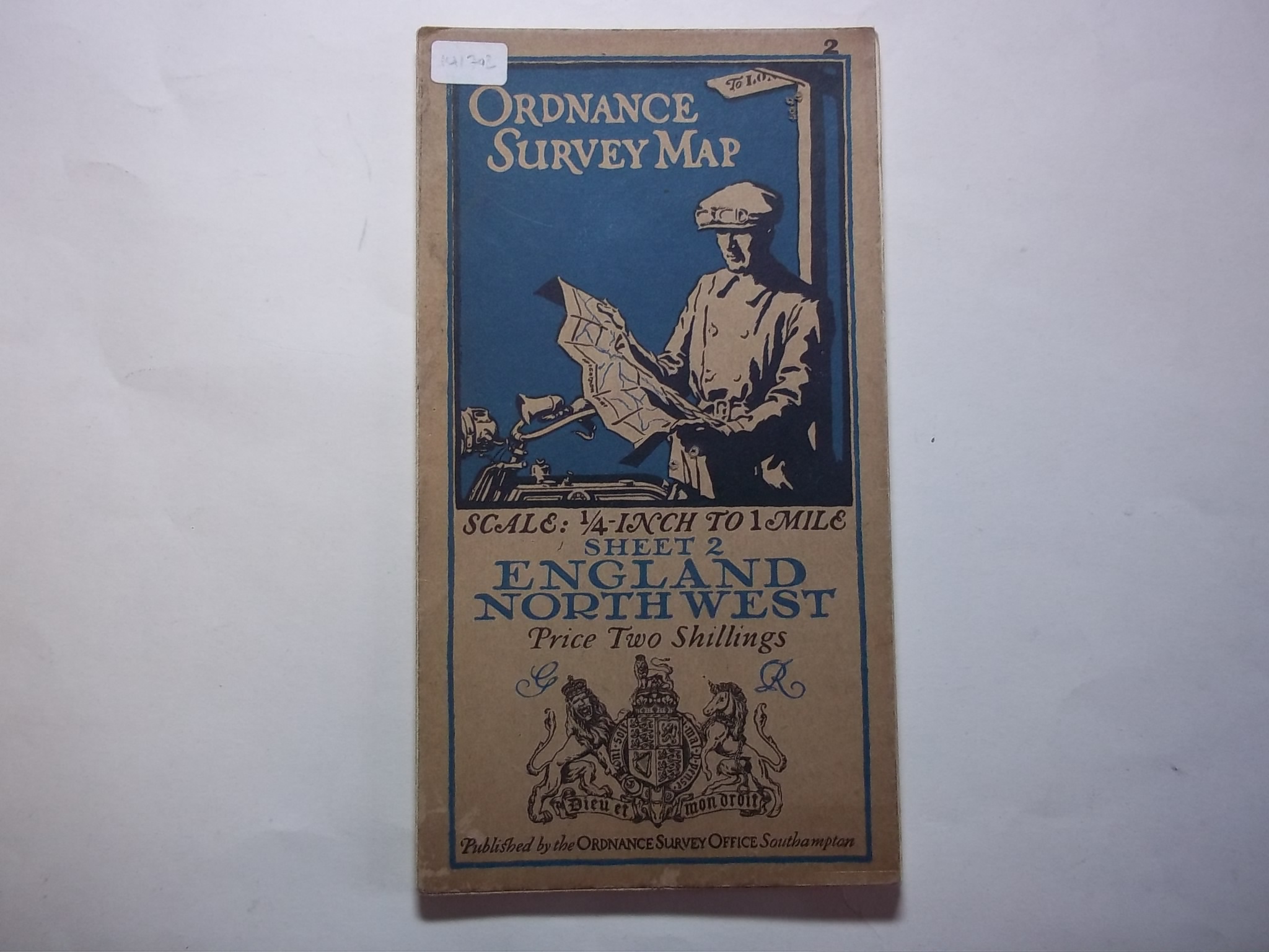 Ordnance Survey Map Sheet 2 England Northwest. Scale 1/4 inch to 1 mile ...