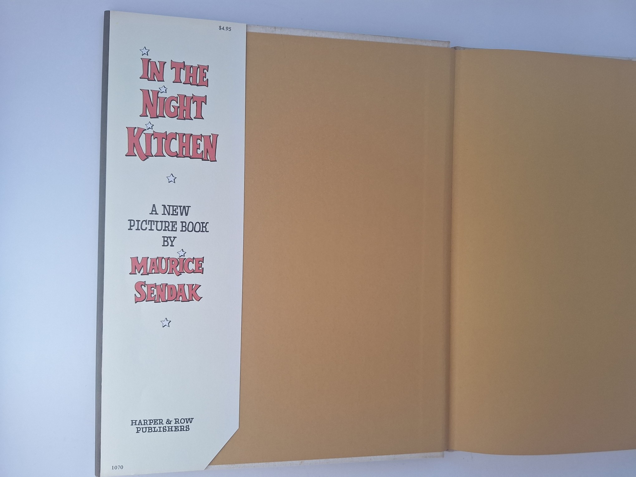 In the Night Kitchen by Sendak, Maurice: Very Good Plus Hardcover (1970 ...