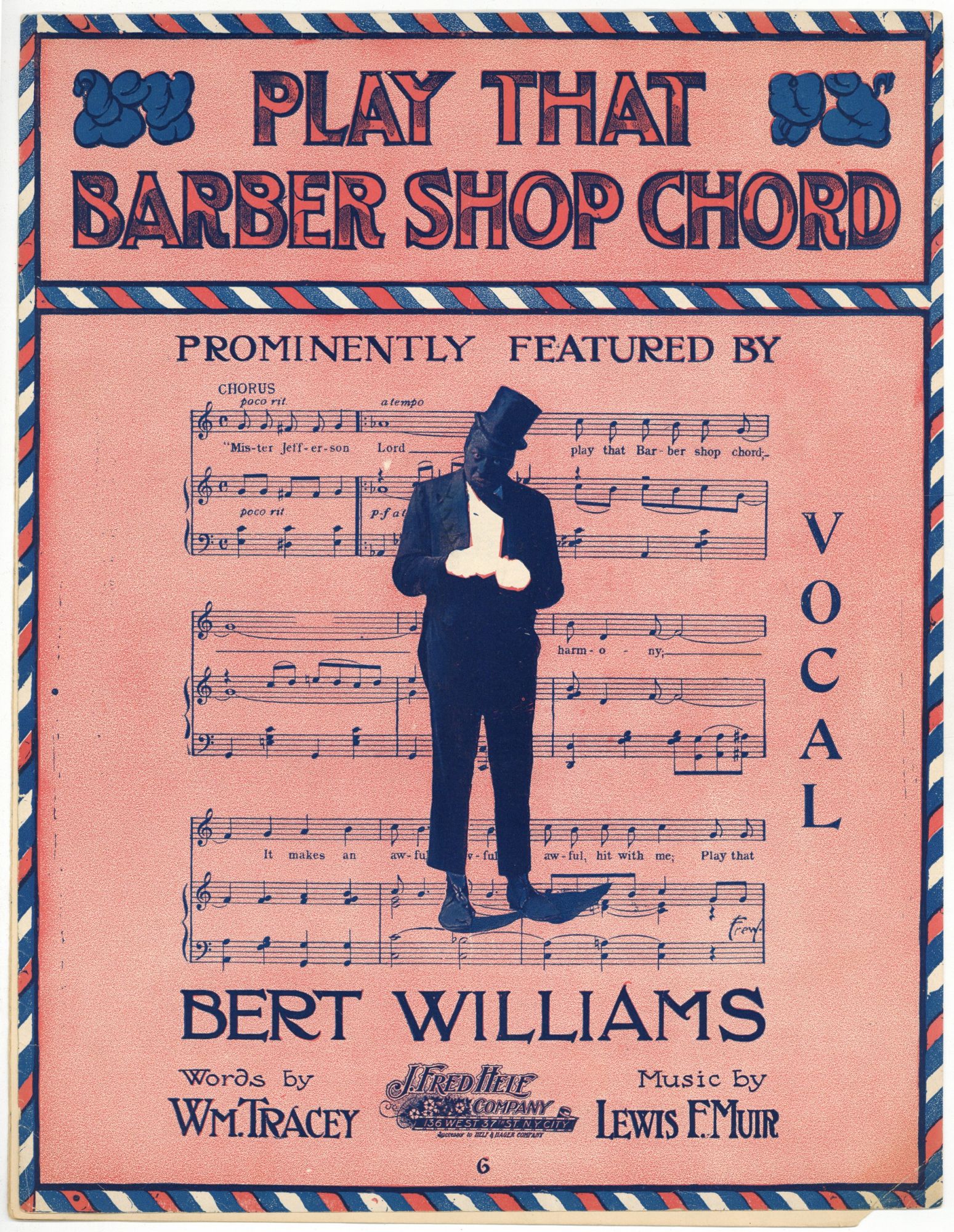 [Sheet music]: Play That Barber Shop Chord by TRACEY, Wm., words by ...