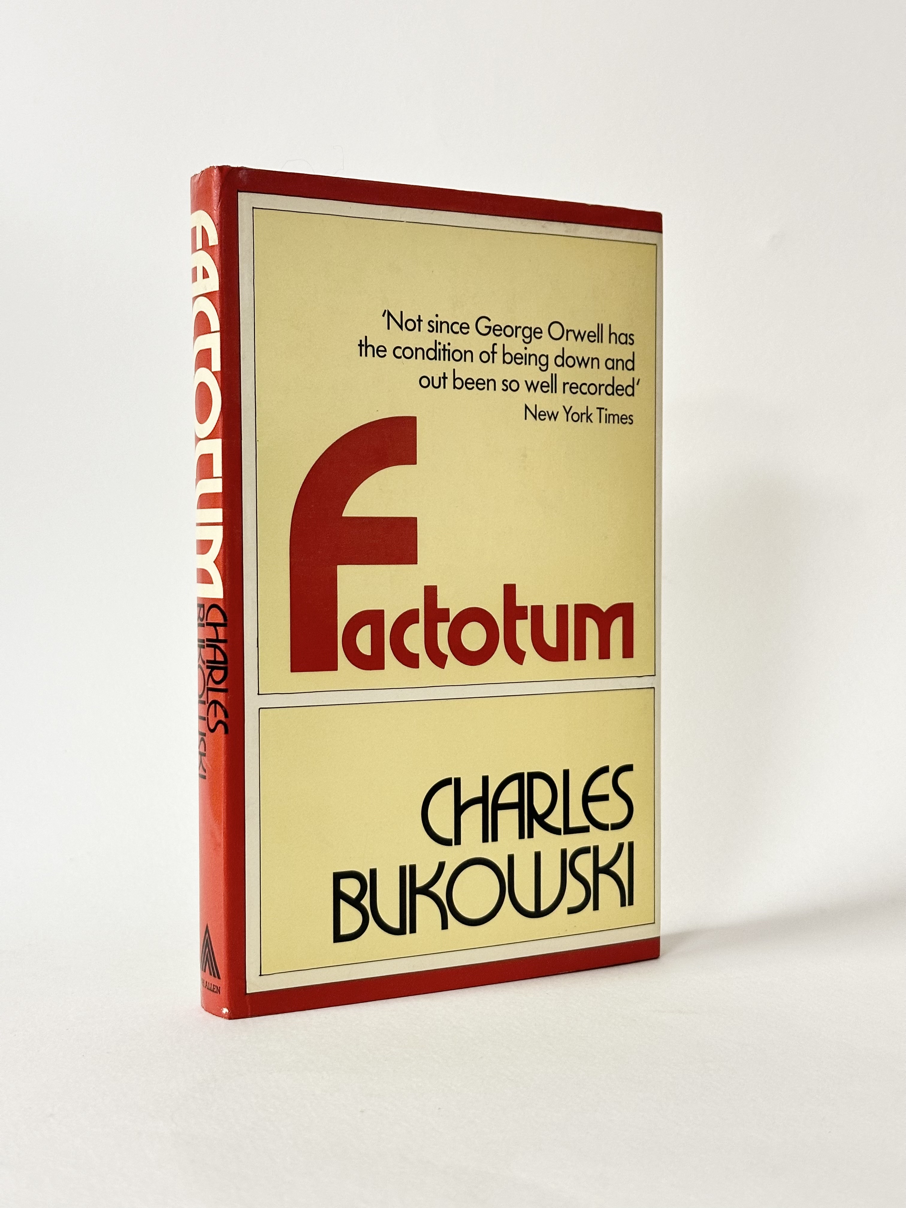 Factotum by Charles Bukowski: Fine Hardcover (1981) 1st Edition | Deep ...