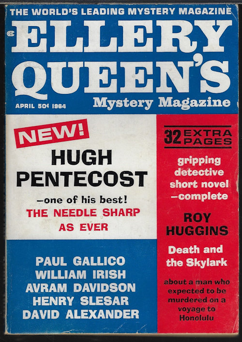 ELLERY QUEEN'S Mystery Magazine: April, Apr. 1964 by Ellery Queen (Roy ...