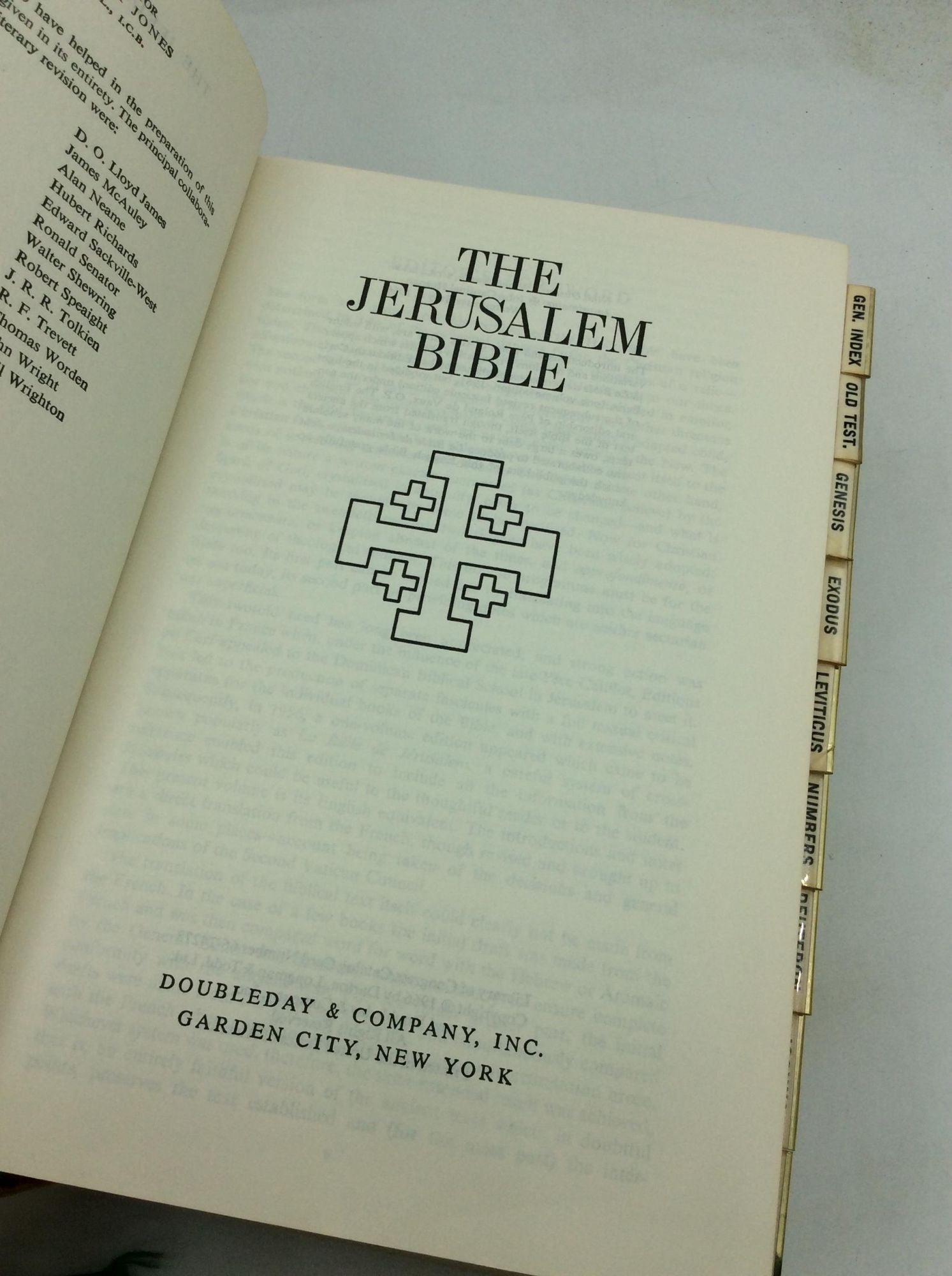 THE JERUSALEM BIBLE by Holy Bible: Very good Hardcover (1966) First ...