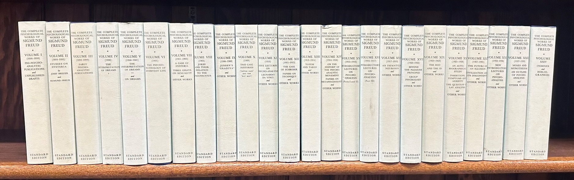 The Standard Edition of the Complete Psychological Works of Sigmund ...