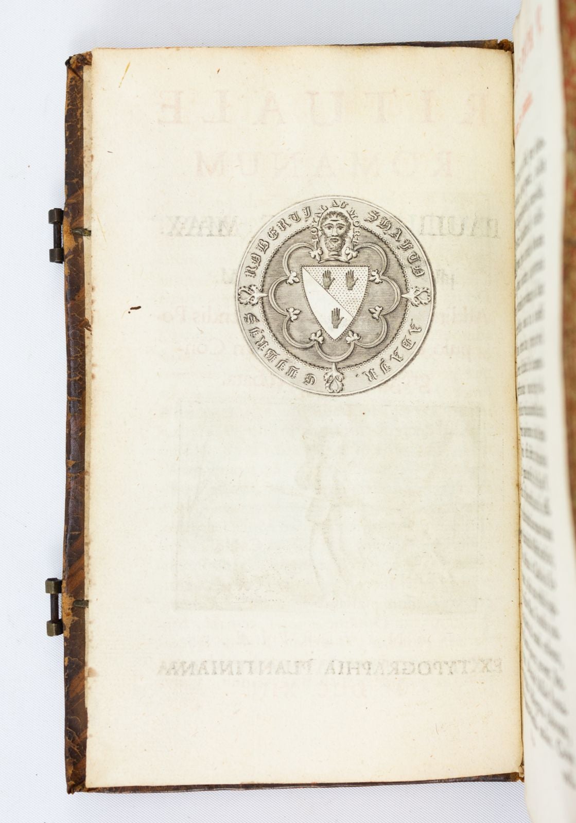 RITUALE ROMANUM by (LITURGICAL WORKS). (PLANTIN PRESS). CATHOLIC CHURCH ...