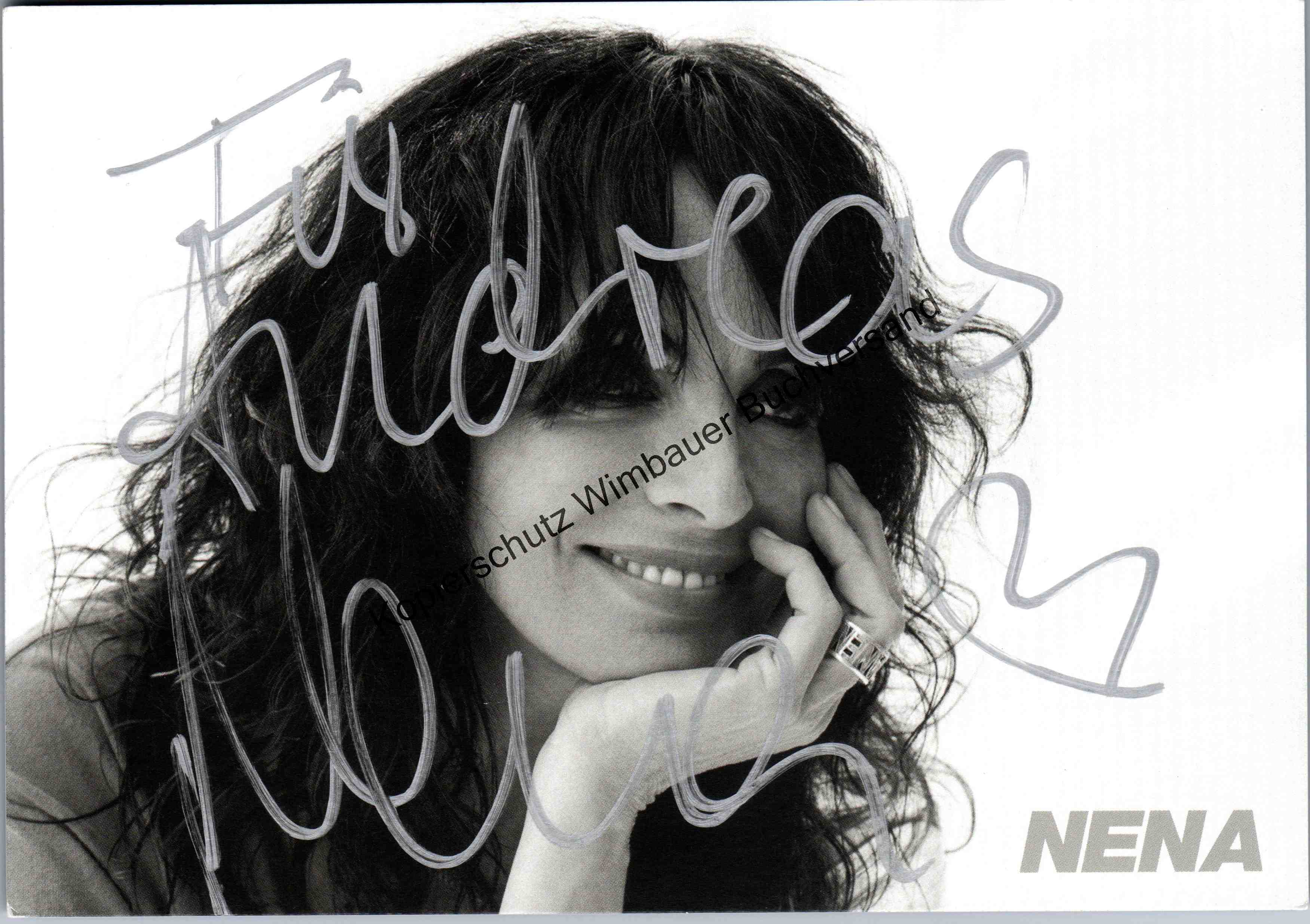 Original Autogramm Nena /// Autogramm Autograph signiert signed signee ...