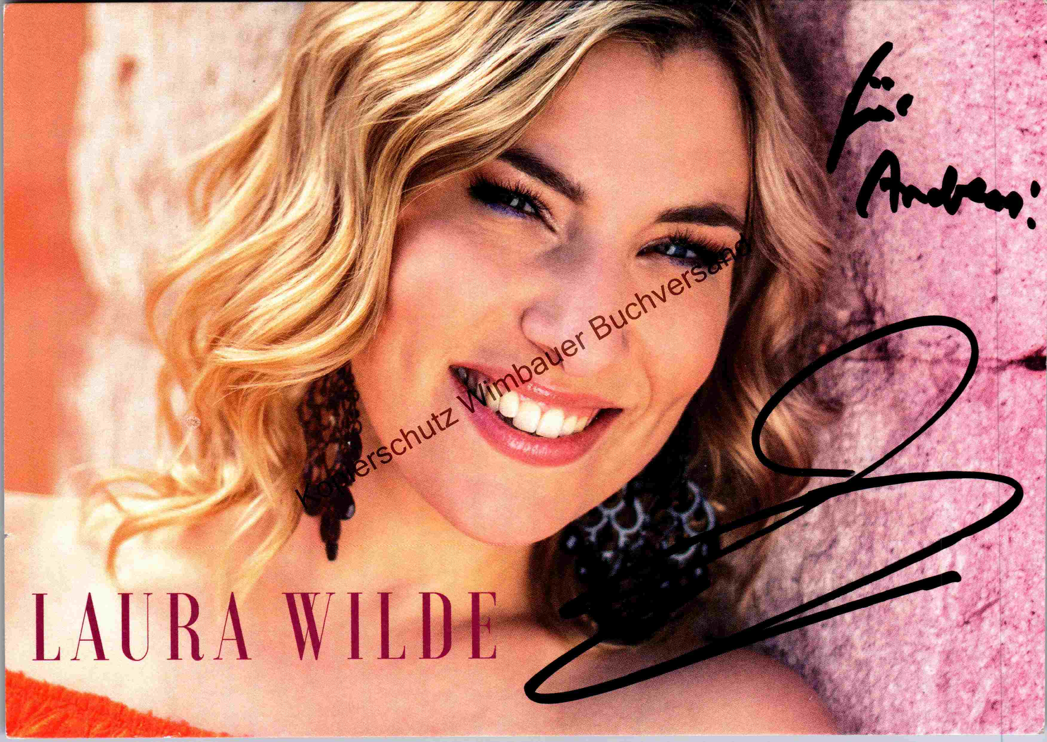 Original Autogramm Laura Wilde /// Autograph signiert signed signee von Wilde, Laura :: Signatur ...