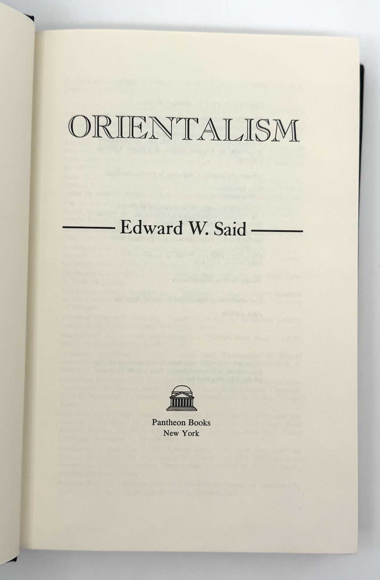 Orientalism by Said, Edward W.: 368, [1] pp. 1 vols. 8vo (1978) First ...