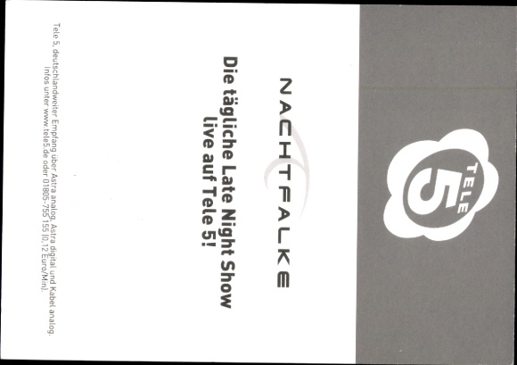 Ansichtskarte / Postkarte Moderator Der Schwede, Portrait, Late Night ...