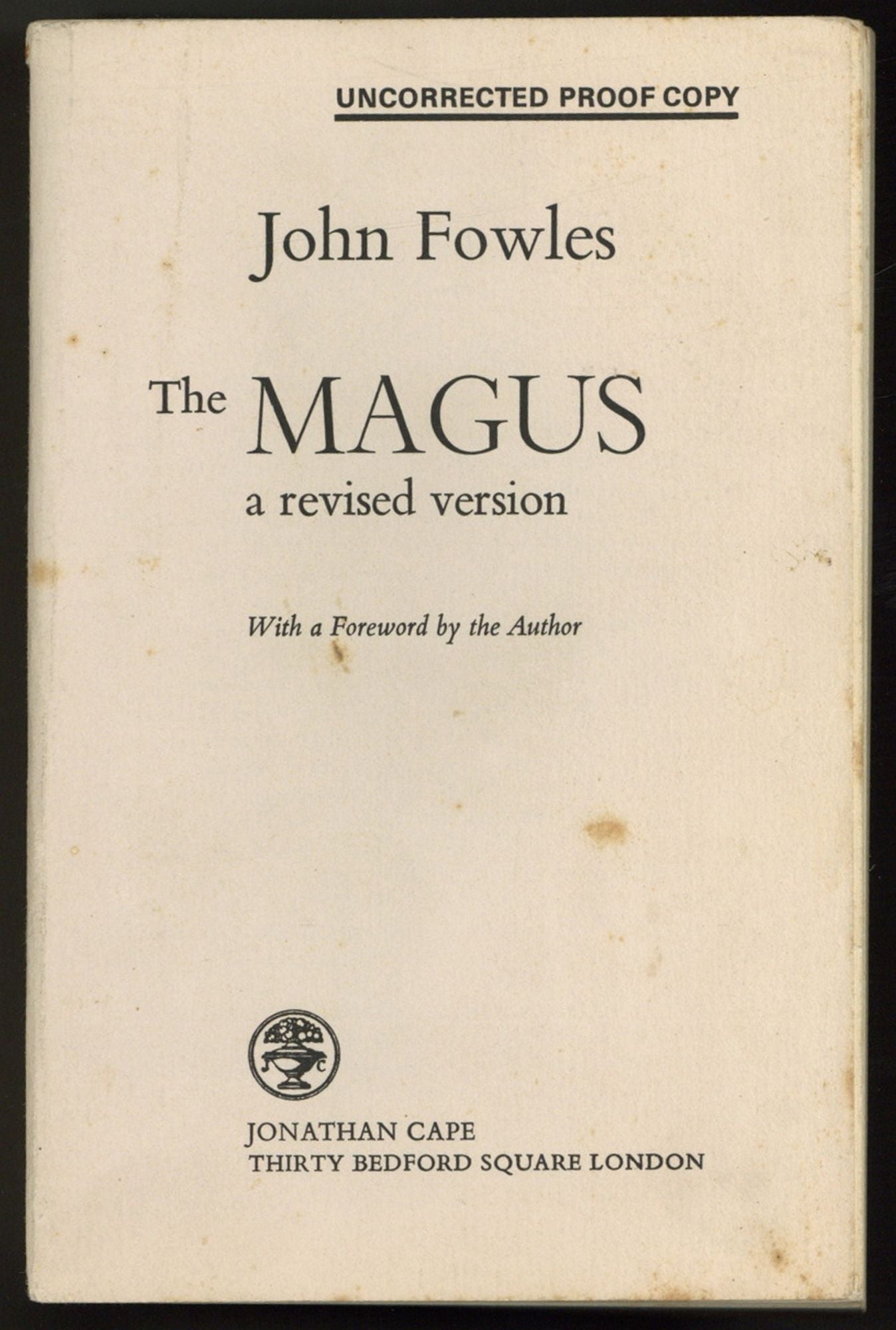 The Magus: A Revised Version by FOWLES, John: Very Good Softcover (1977 ...