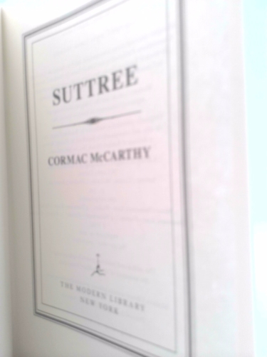 Suttree (Modern Library) by Cormac McCarthy: Good Hardcover (2002 ...