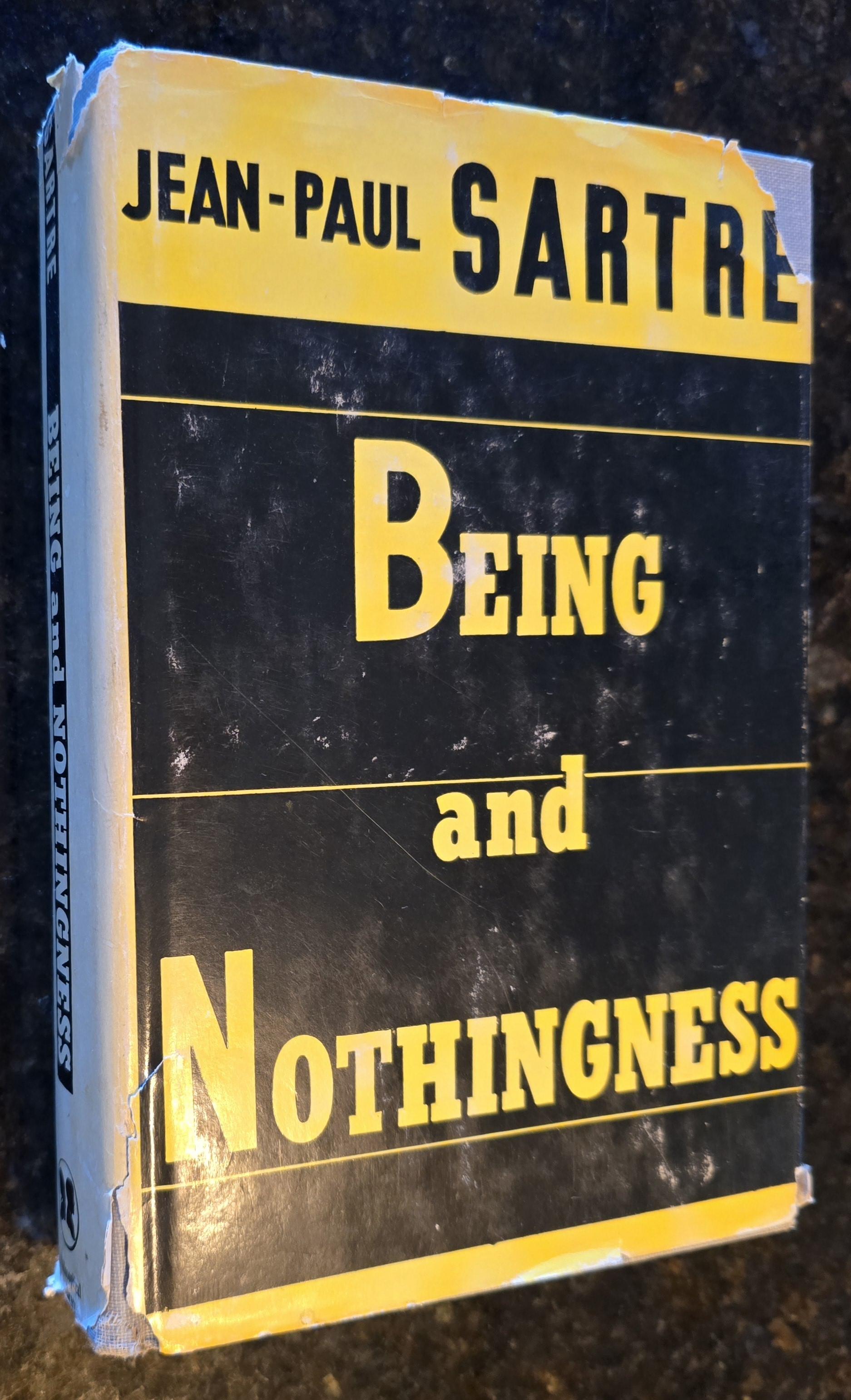 Being and Nothingness by Sartre, Jean-Paul: Fine Hardcover (1956) 1st Edition | Mark Mellinger PhD