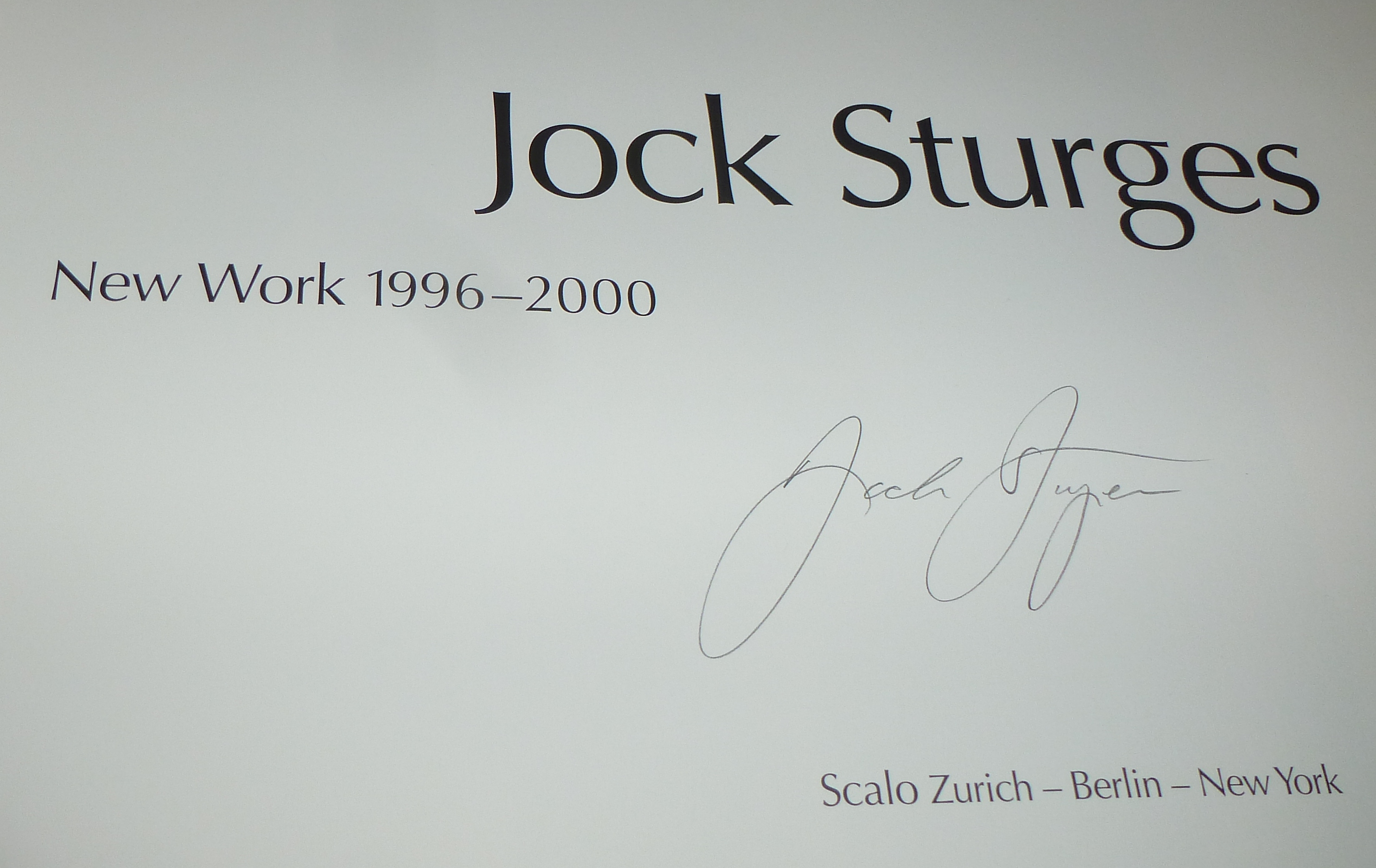 Jock Sturges: New Work, 1996-2000 by Sturges, Jock: fine Hardcover ...