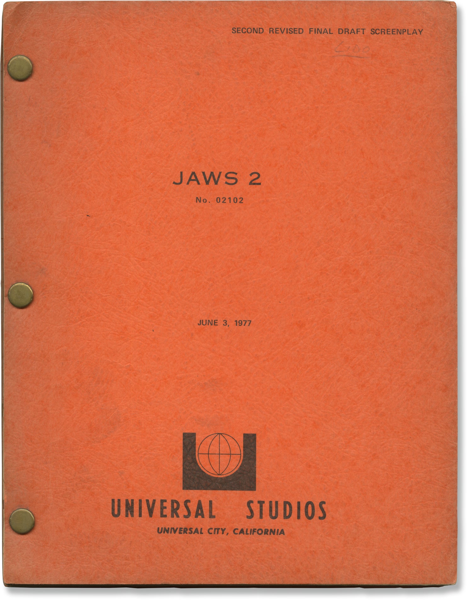 Jaws 2 (Original screenplay for the 1978 film) von Roy Scheider ...