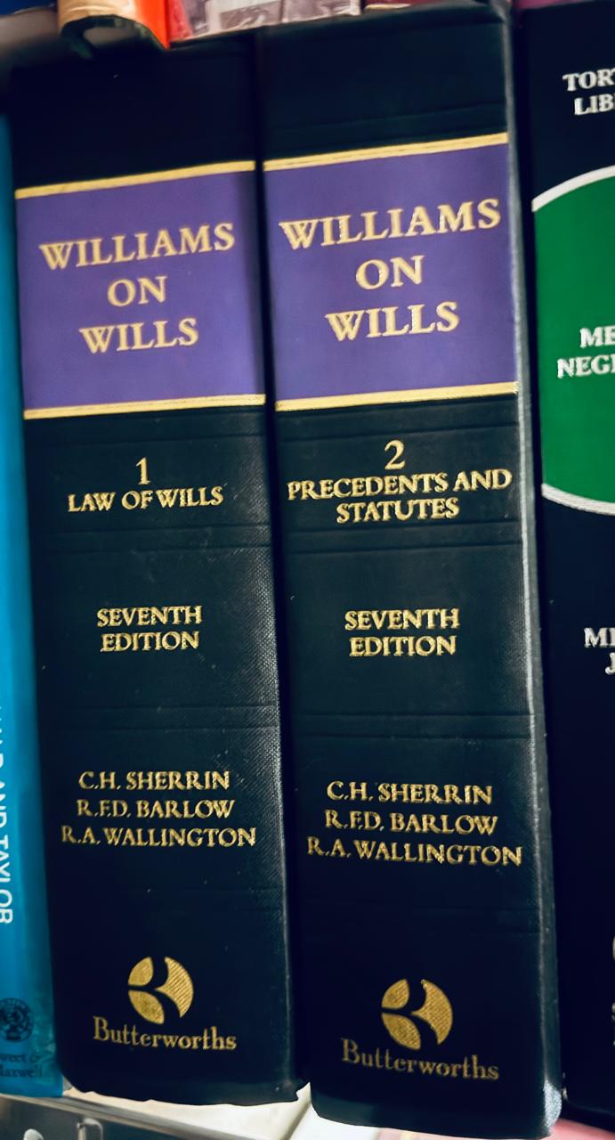 Williams On Wills 7th Edition Volume 1 and Volume 2: As New Hardcover ...