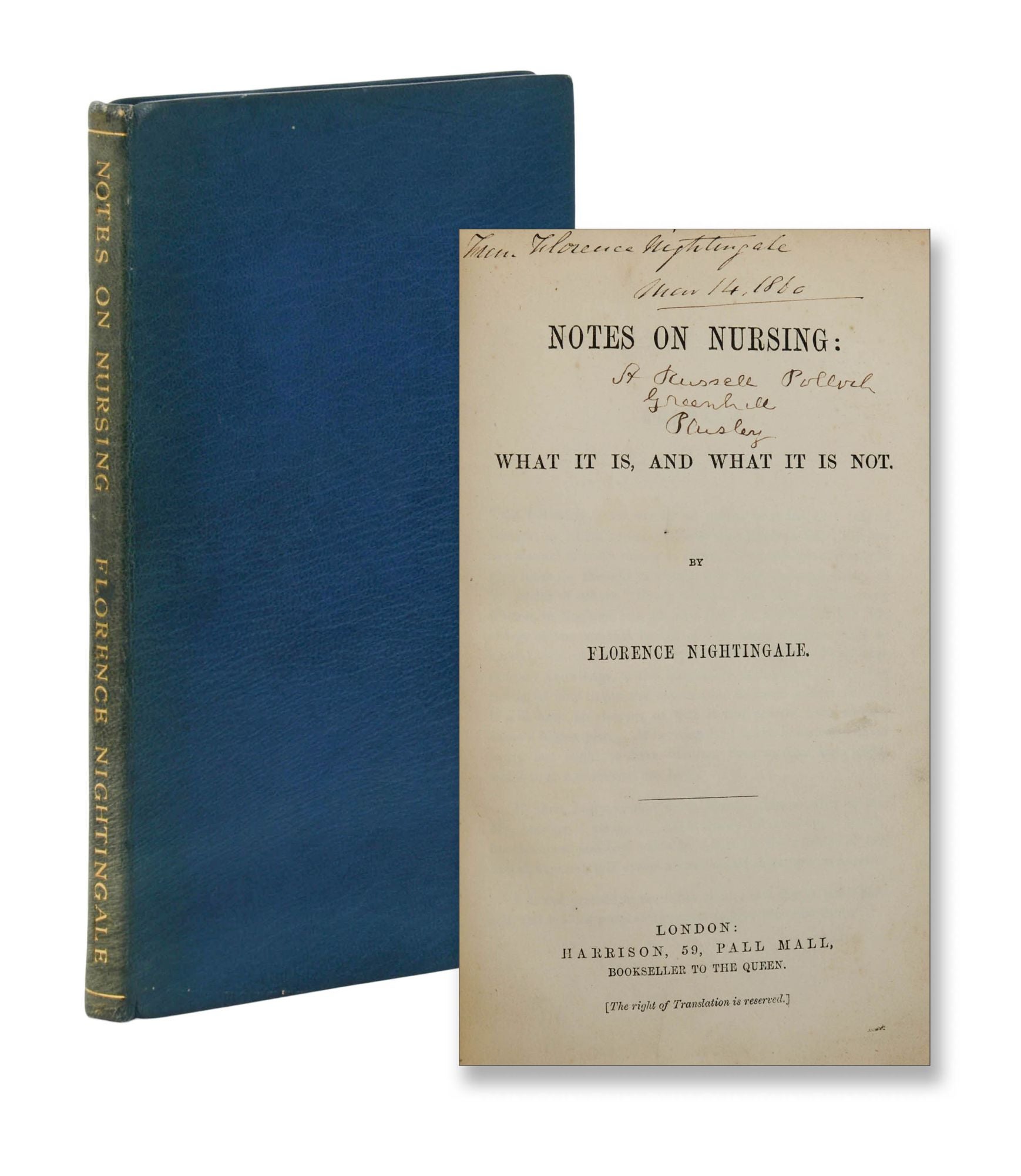 Notes on Nursing: What It Is, and What It Is Not by Nightingale ...