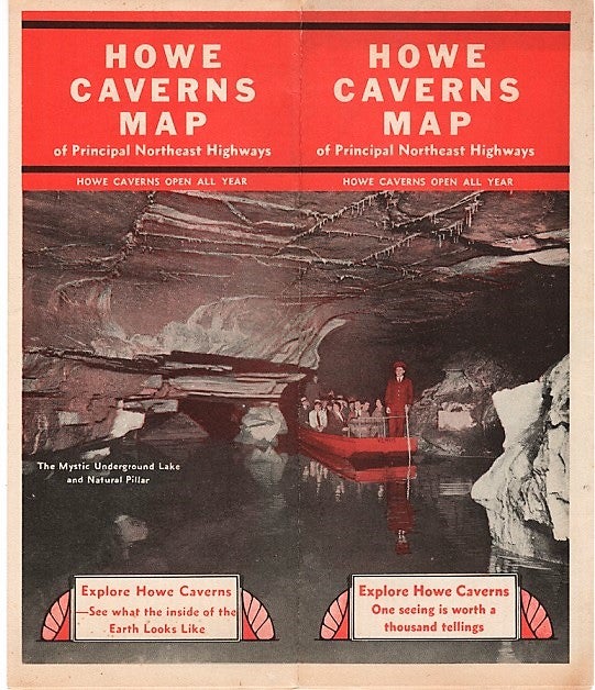 HOWE CAVERNS MAP OF PRINCIPAL NORTHEAST HIGHWAYS: New York State's ...