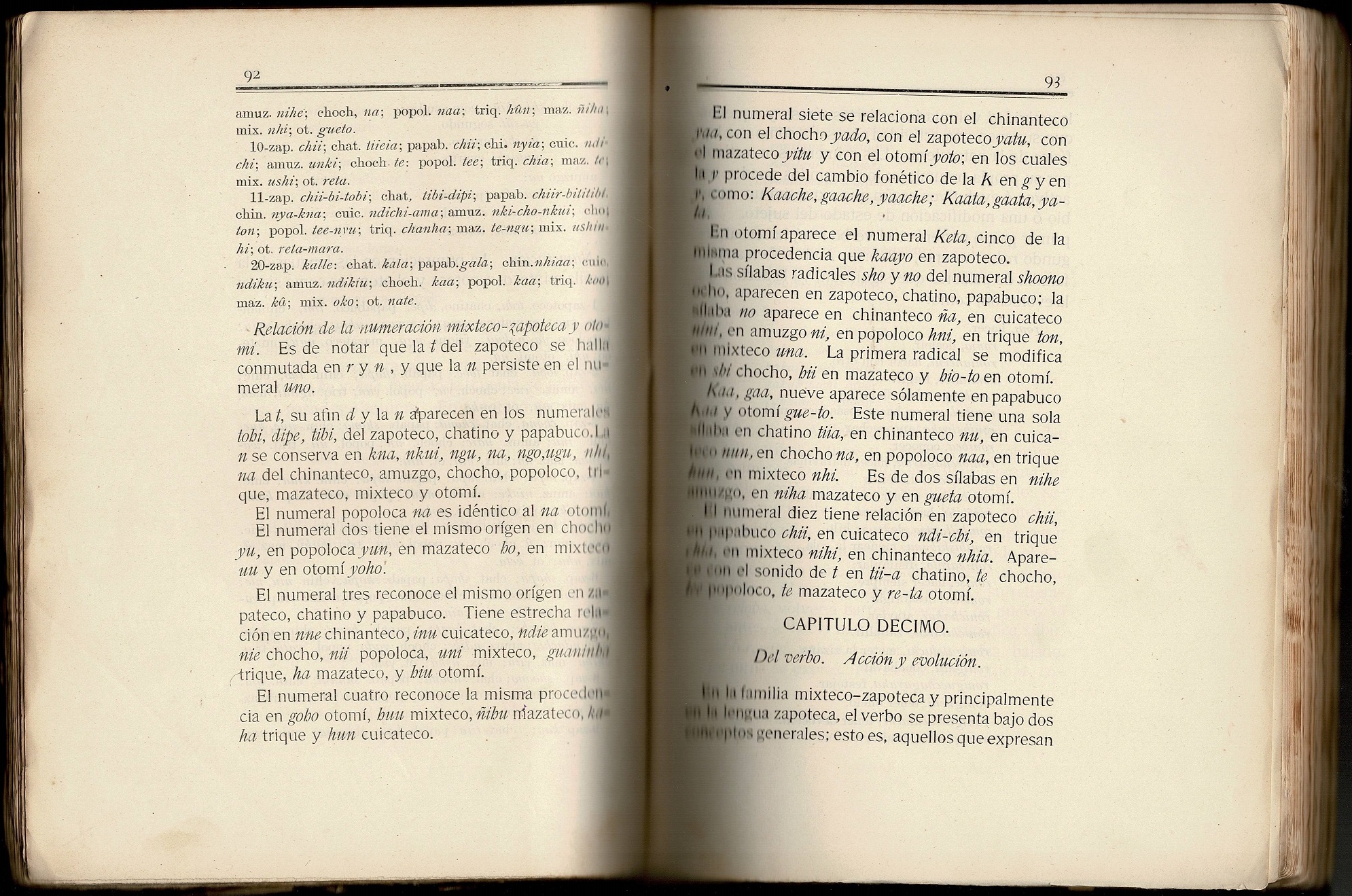 Lenguas Indigenas de Mexico. Familia mixteco-zapoteca y sus relaciones ...