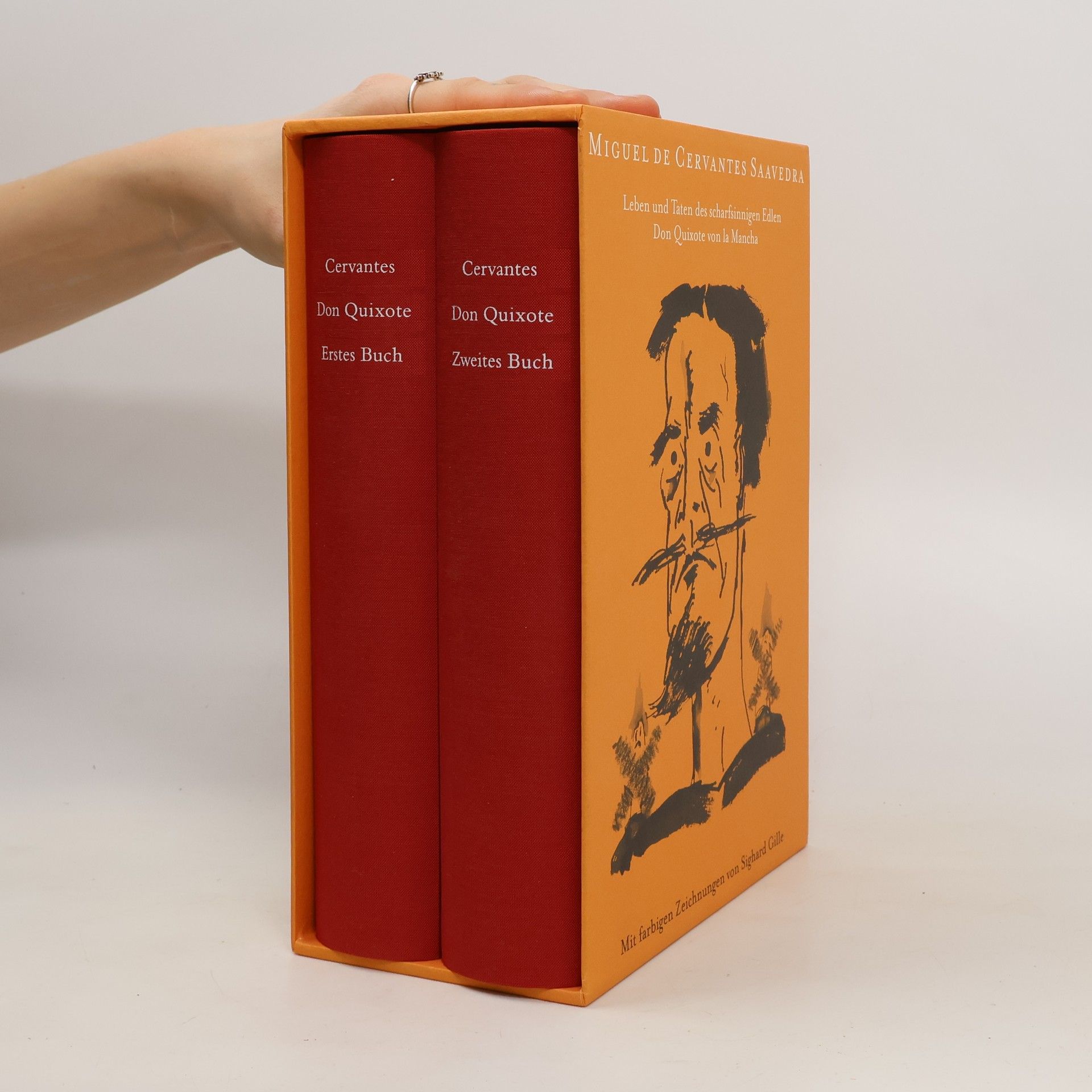 Don Quixote (2 svazky, Erstes Buch & Zweites Buch) de Miguel de ...