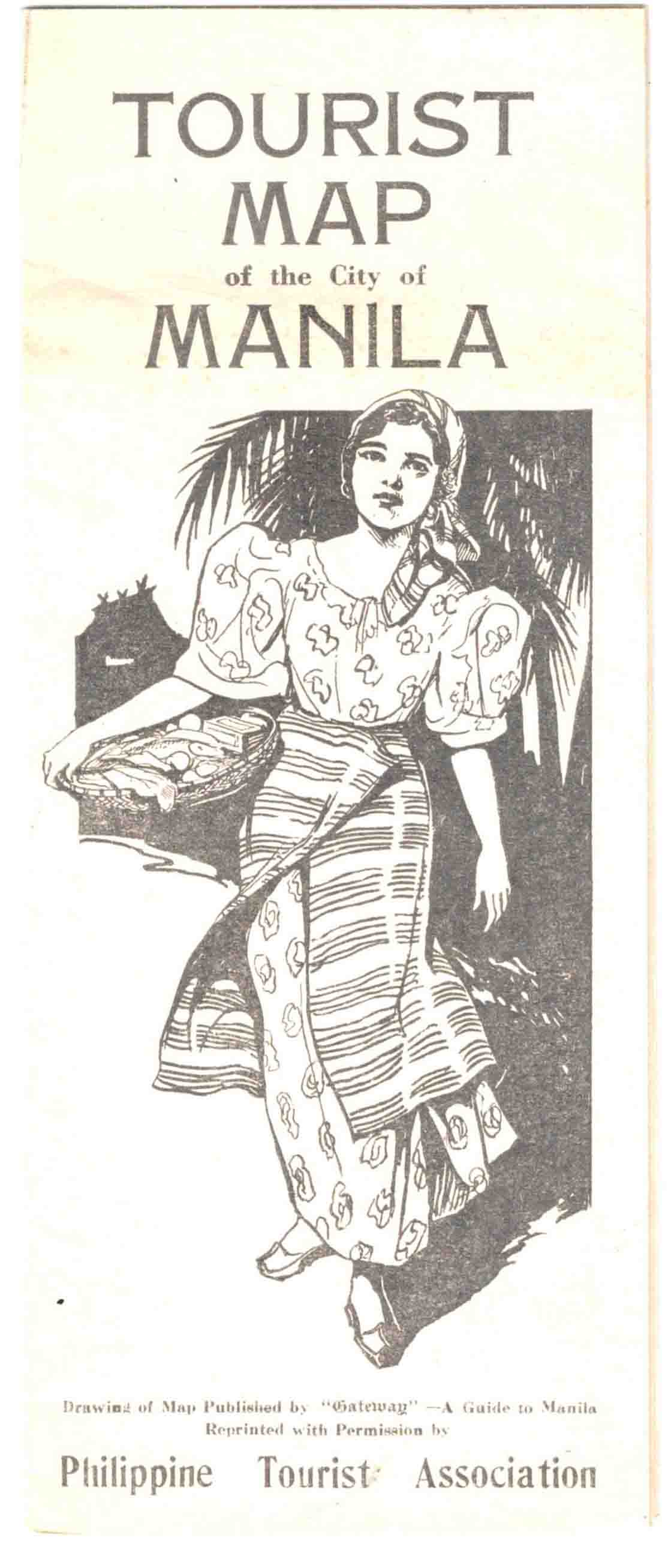 Tourist Map of the City of Manila by Philippine Tourist Association ...