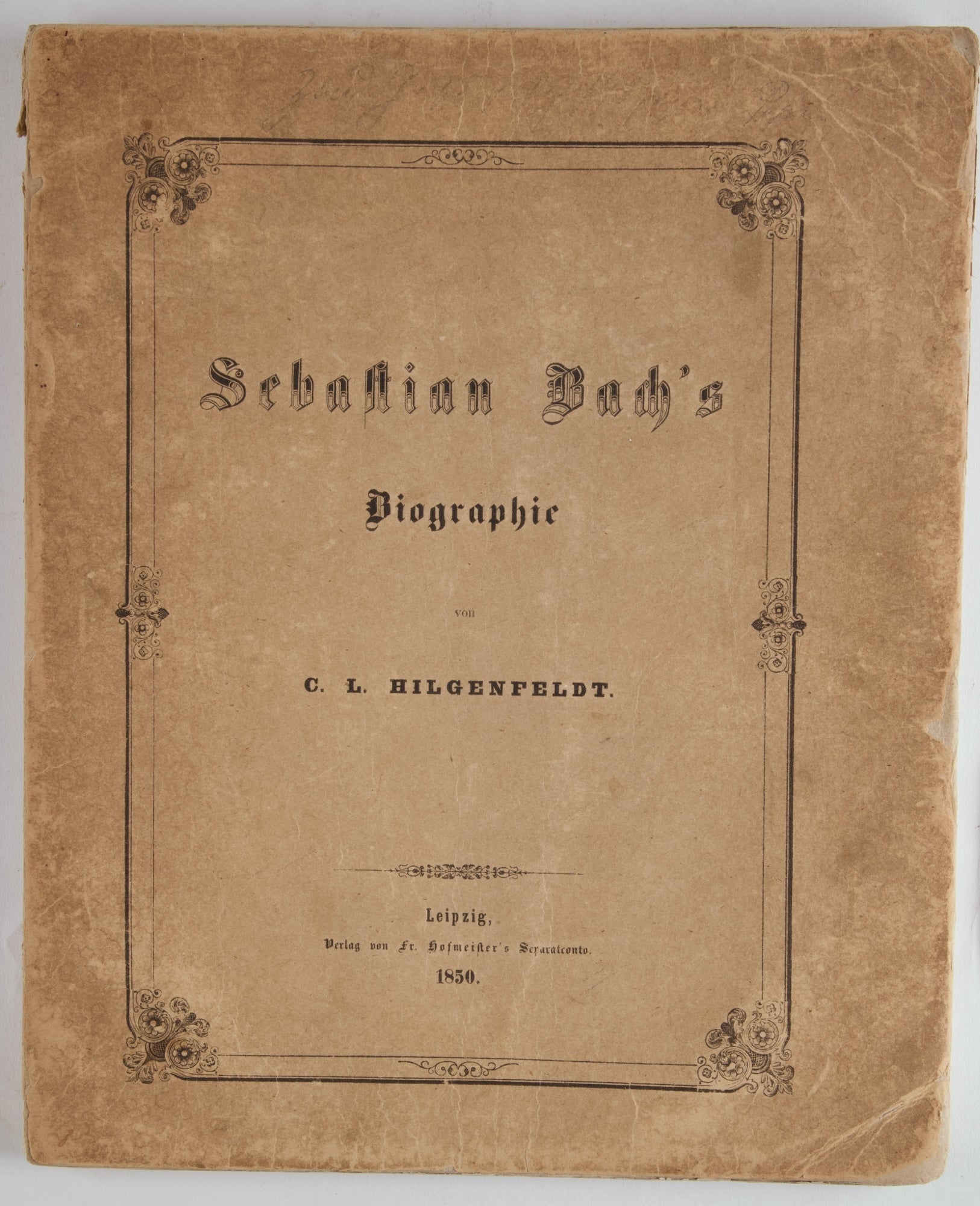 Johann Sebastian Bachs Leben, Wirken und Werke. Ein Beitrag zur ...
