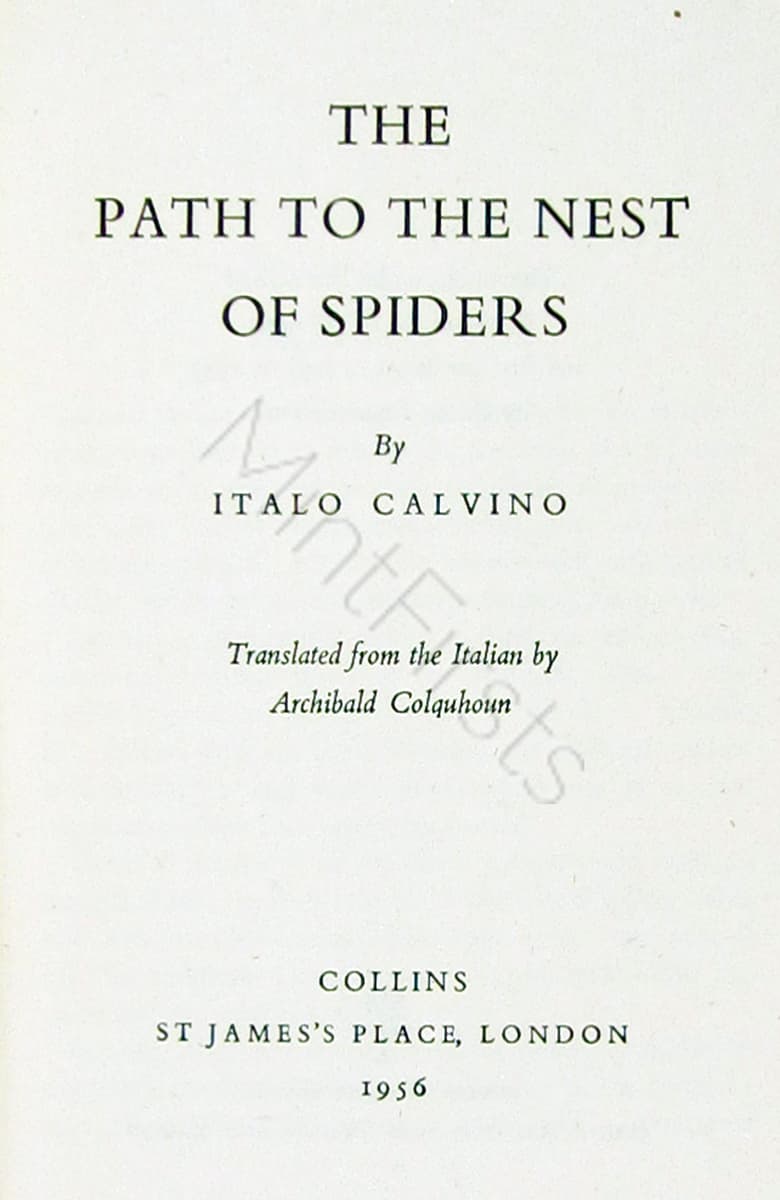 The Path to the Nest of Spiders by Italo Calvino; translated by ...